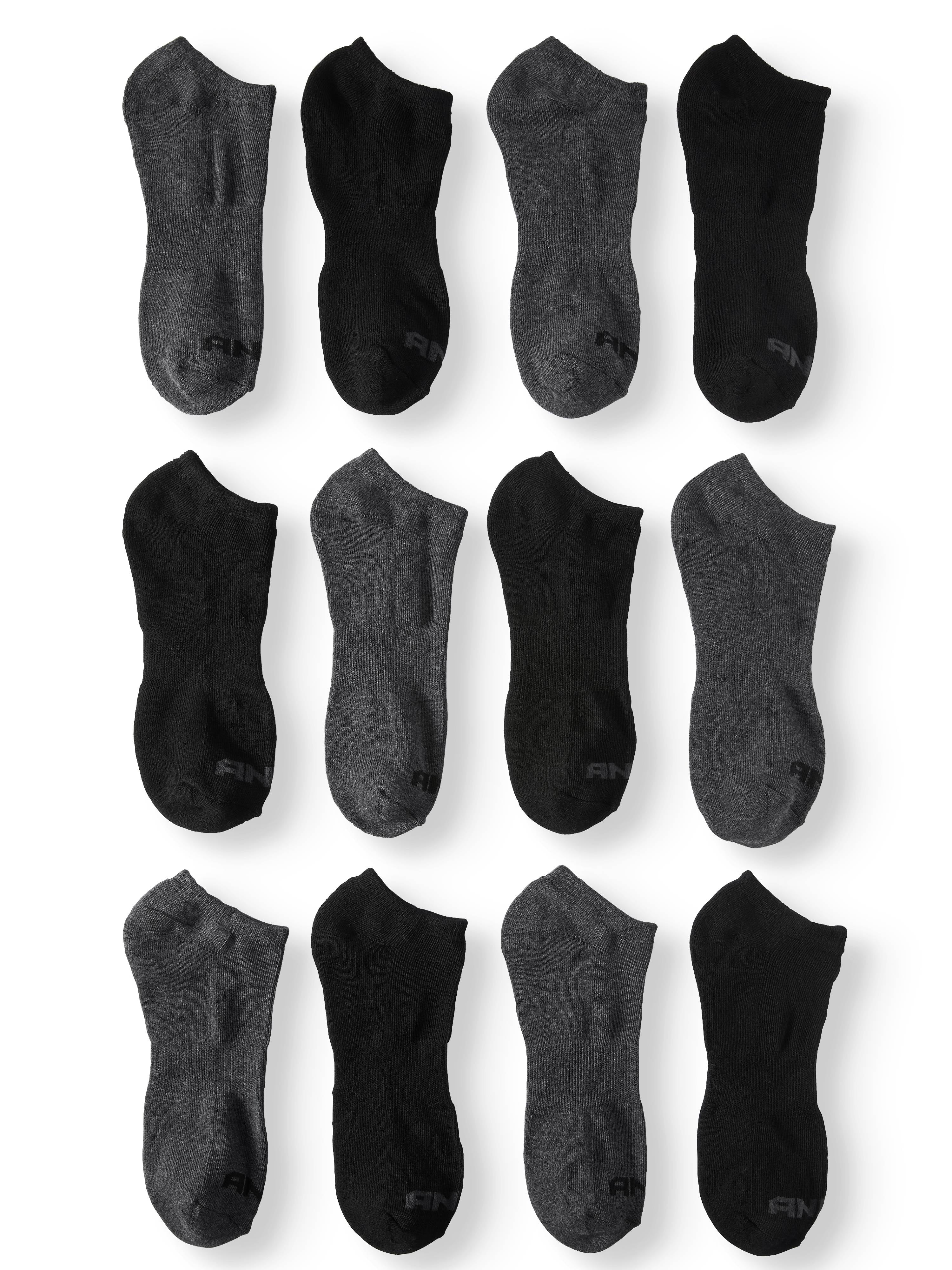 Men’s Value Pack No Show Socks, 12 Pack - Walmart.com