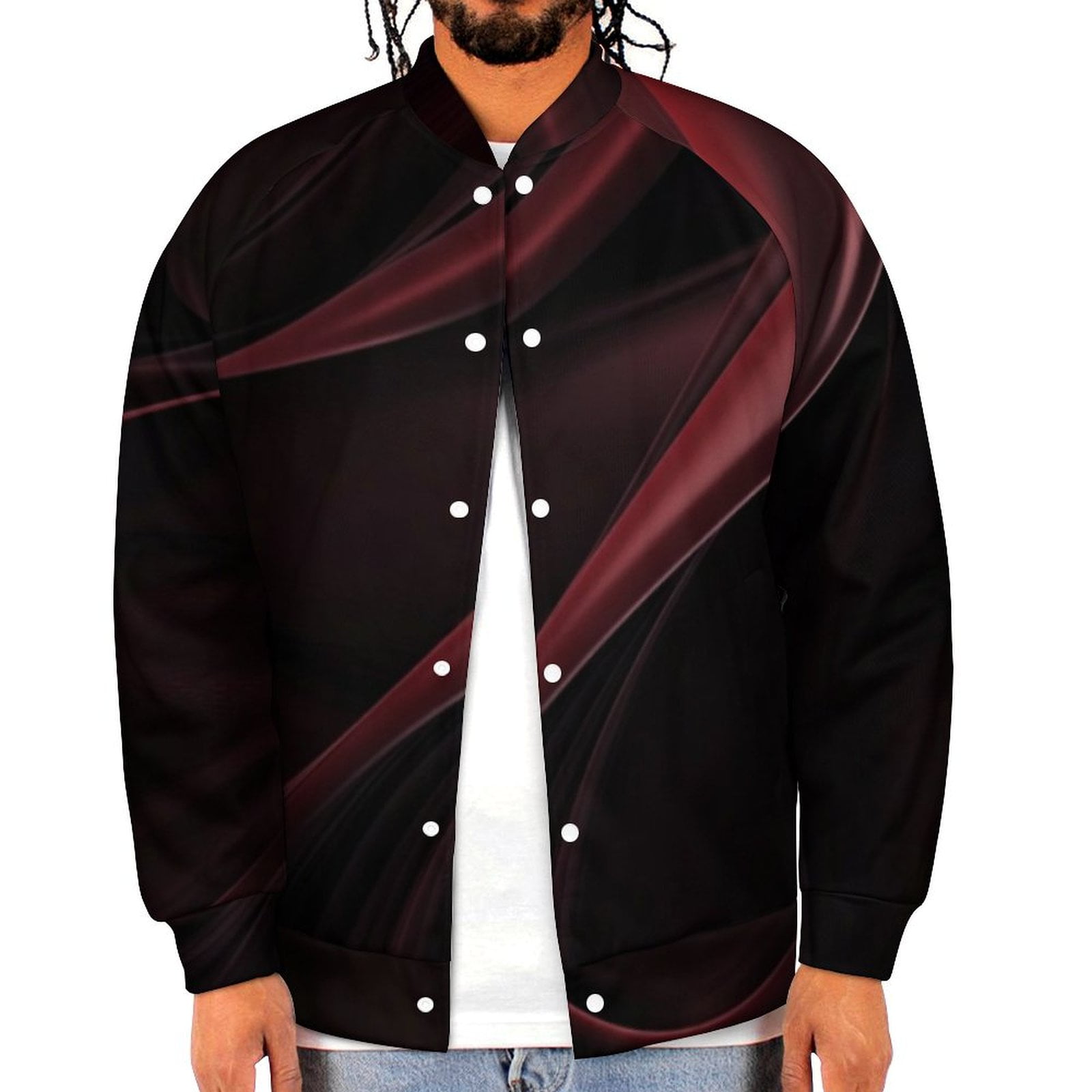 Men's Varsity Jacket Racer Jacket Oversized Baseball Bomber Jackets ...