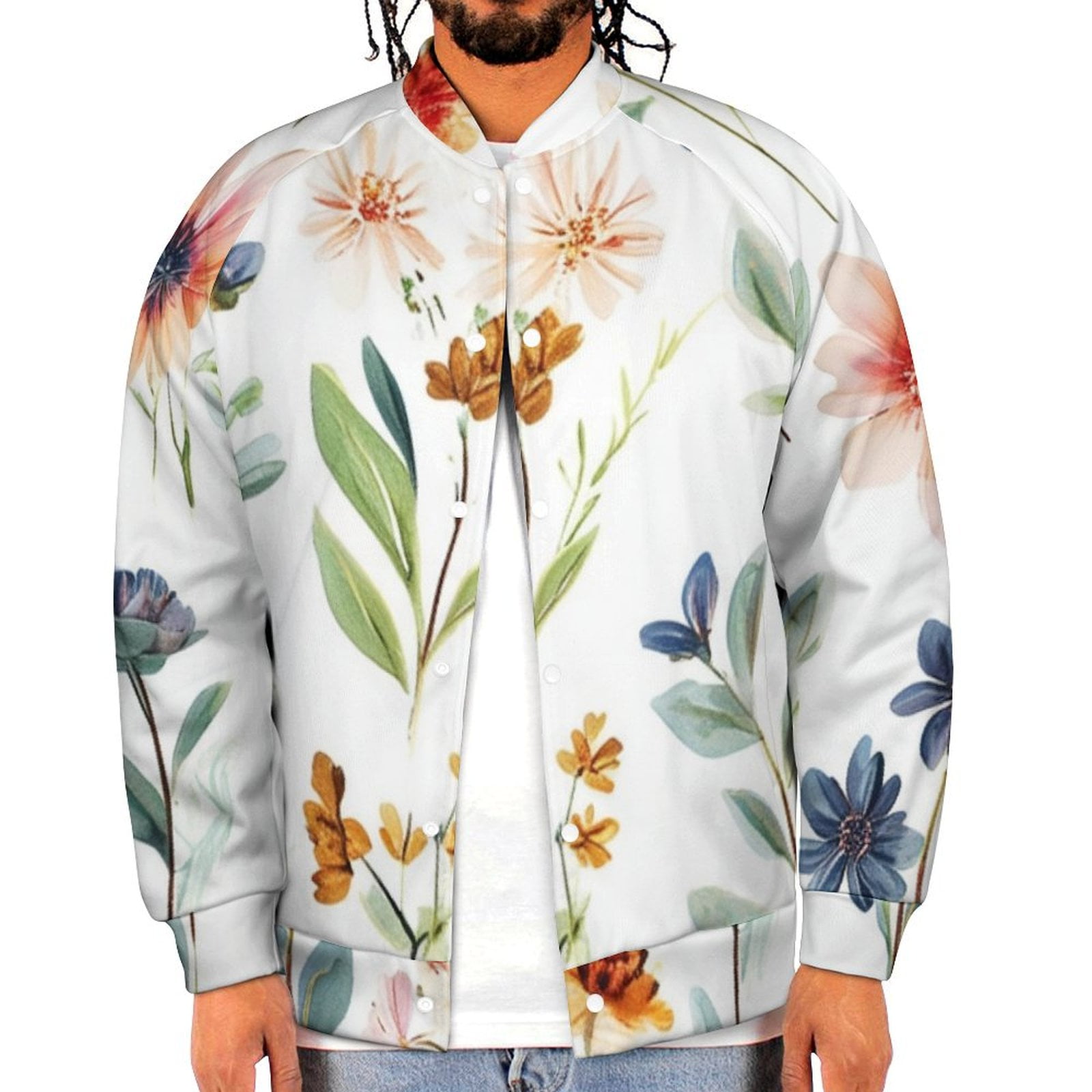 Men's Varsity Jacket Racer Jacket Oversized Baseball Bomber Jackets ...