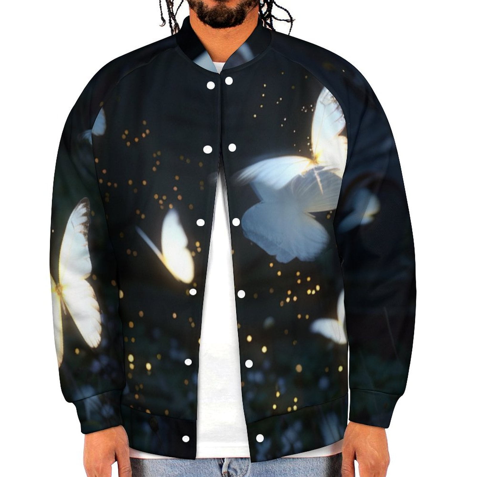 Men's Varsity Jacket Racer Jacket Oversized Baseball Bomber Jackets ...