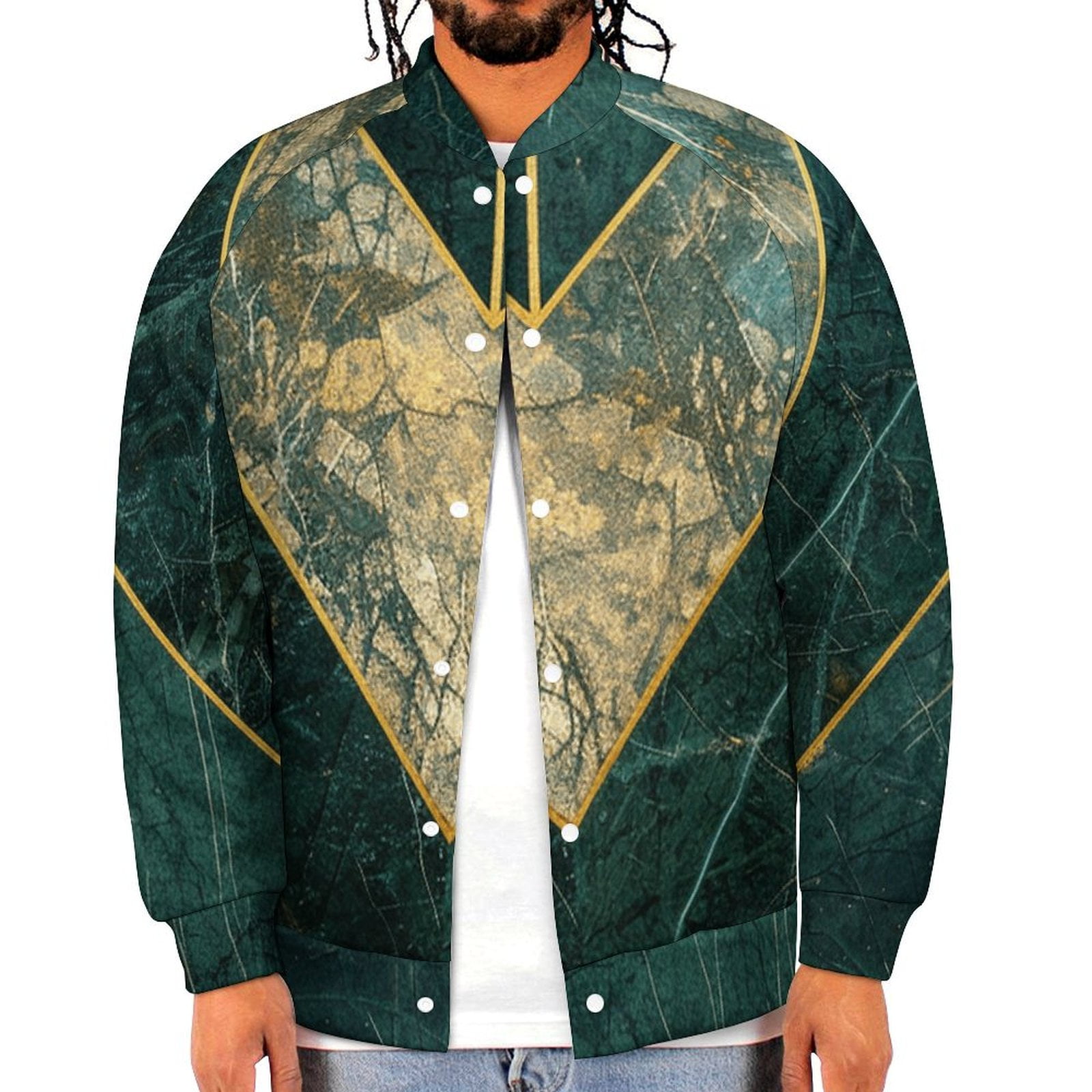 Men's Varsity Jacket Racer Jacket Oversized Baseball Bomber Jackets ...