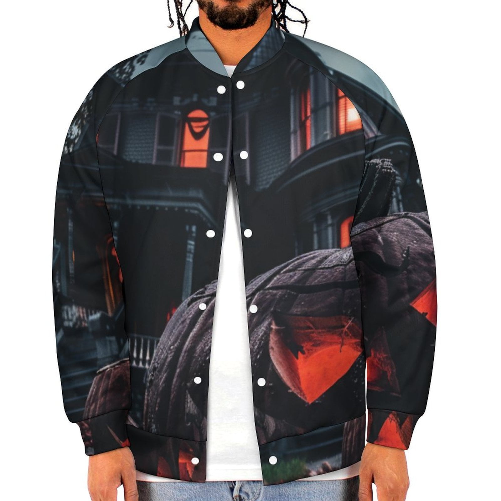 Men's Varsity Jacket Racer Jacket Oversized Baseball Bomber Jackets ...