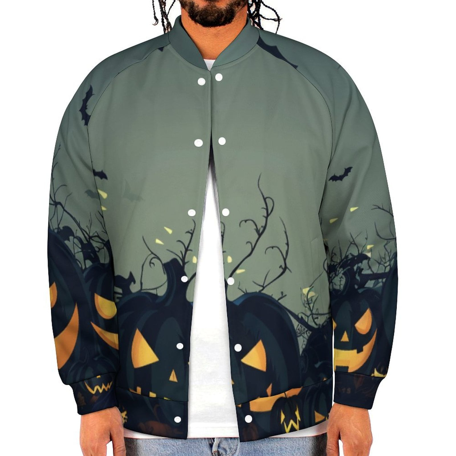 Men's Varsity Jacket Racer Jacket Oversized Baseball Bomber Jackets ...