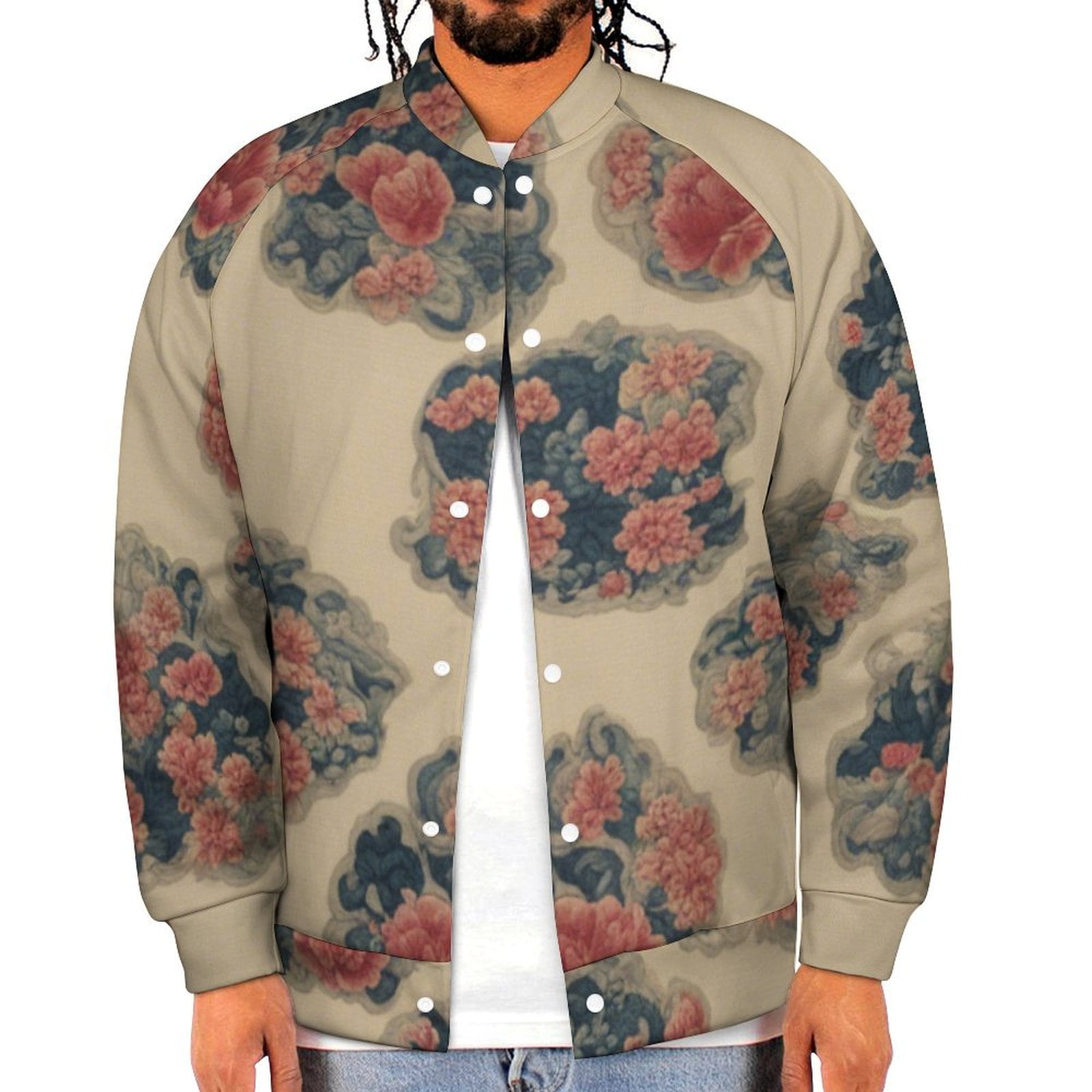 Men's Varsity Jacket Racer Jacket Oversized Baseball Bomber Jackets ...