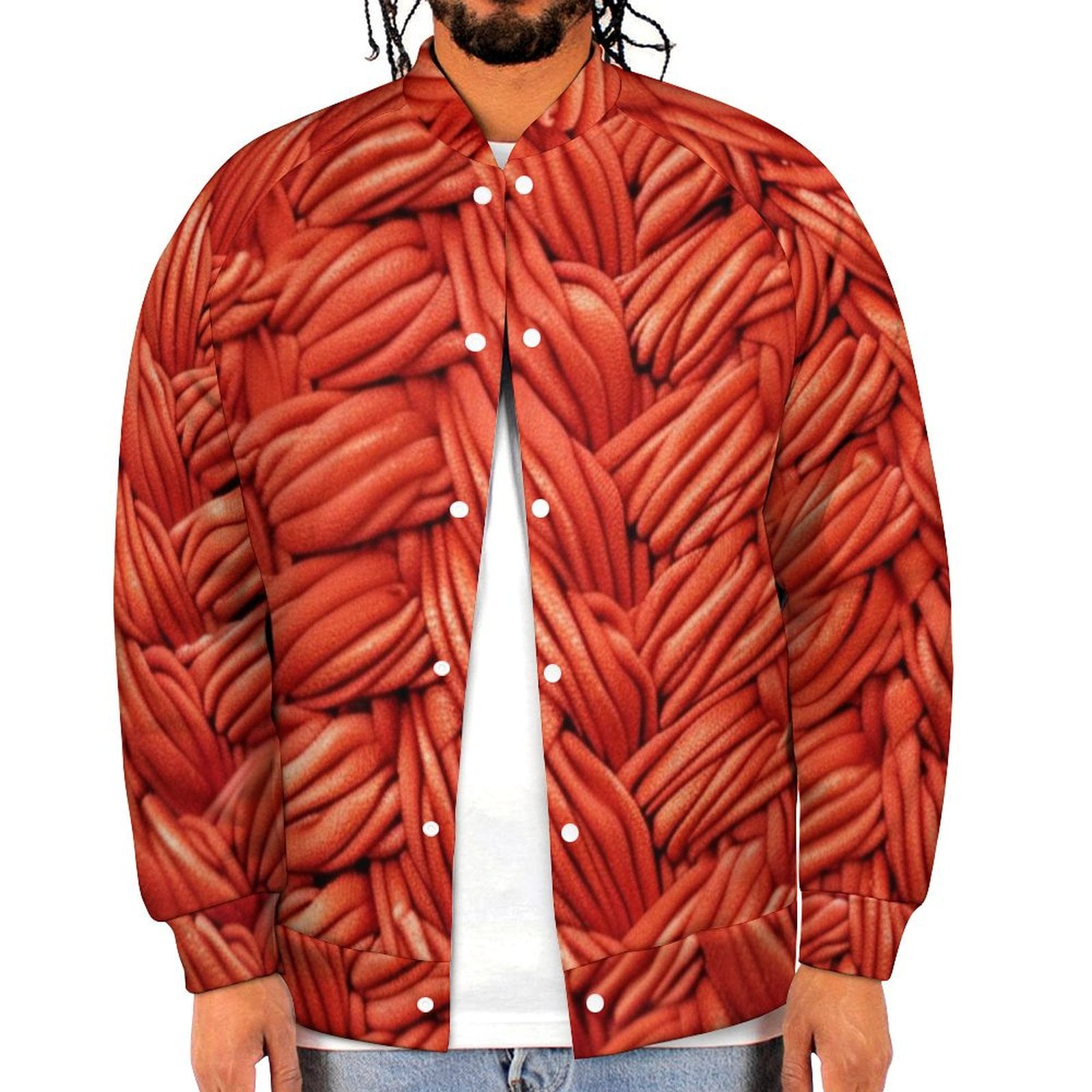 Men's Varsity Jacket Racer Jacket Oversized Baseball Bomber Jackets ...