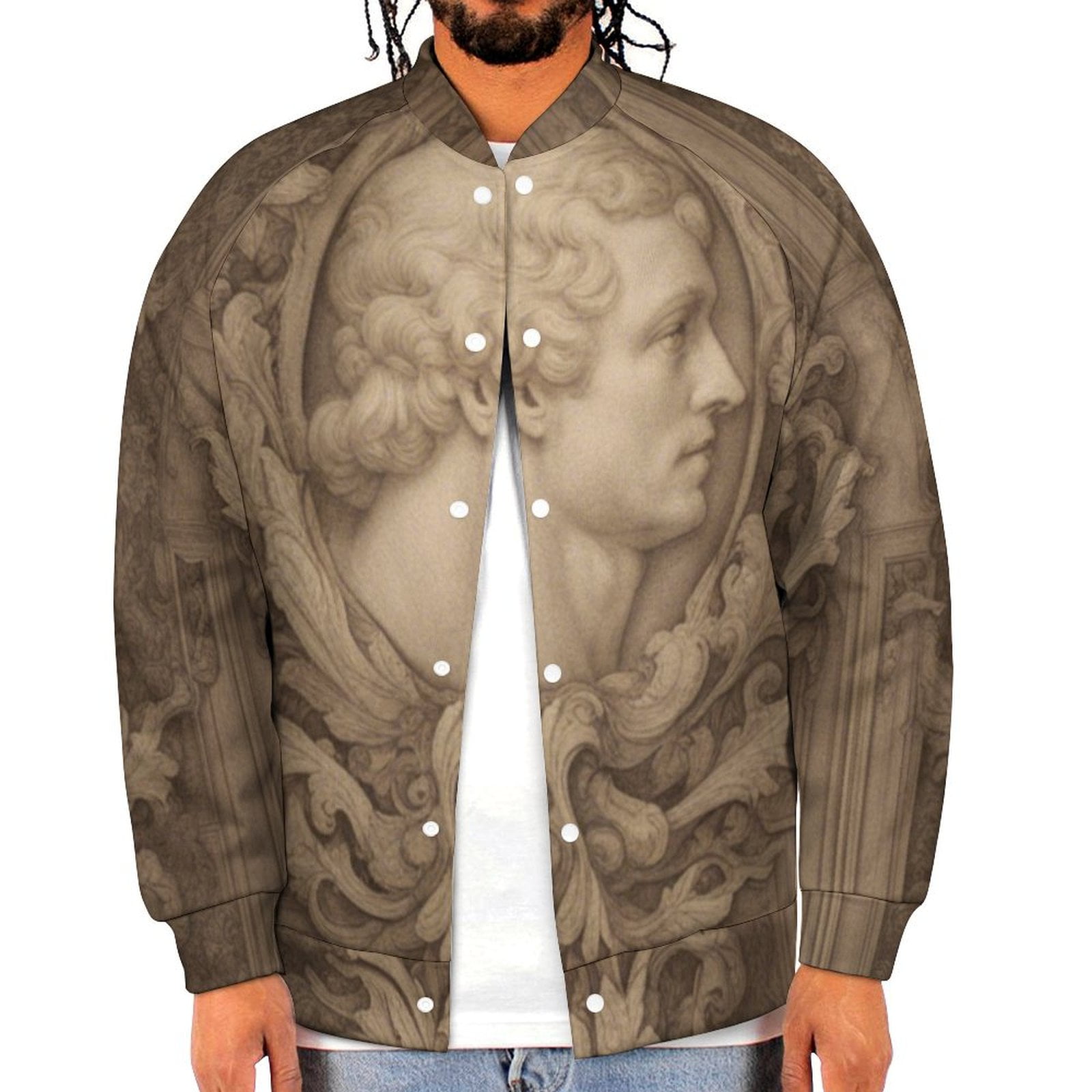 Men's Varsity Jacket Racer Jacket Oversized Baseball Bomber Jackets ...