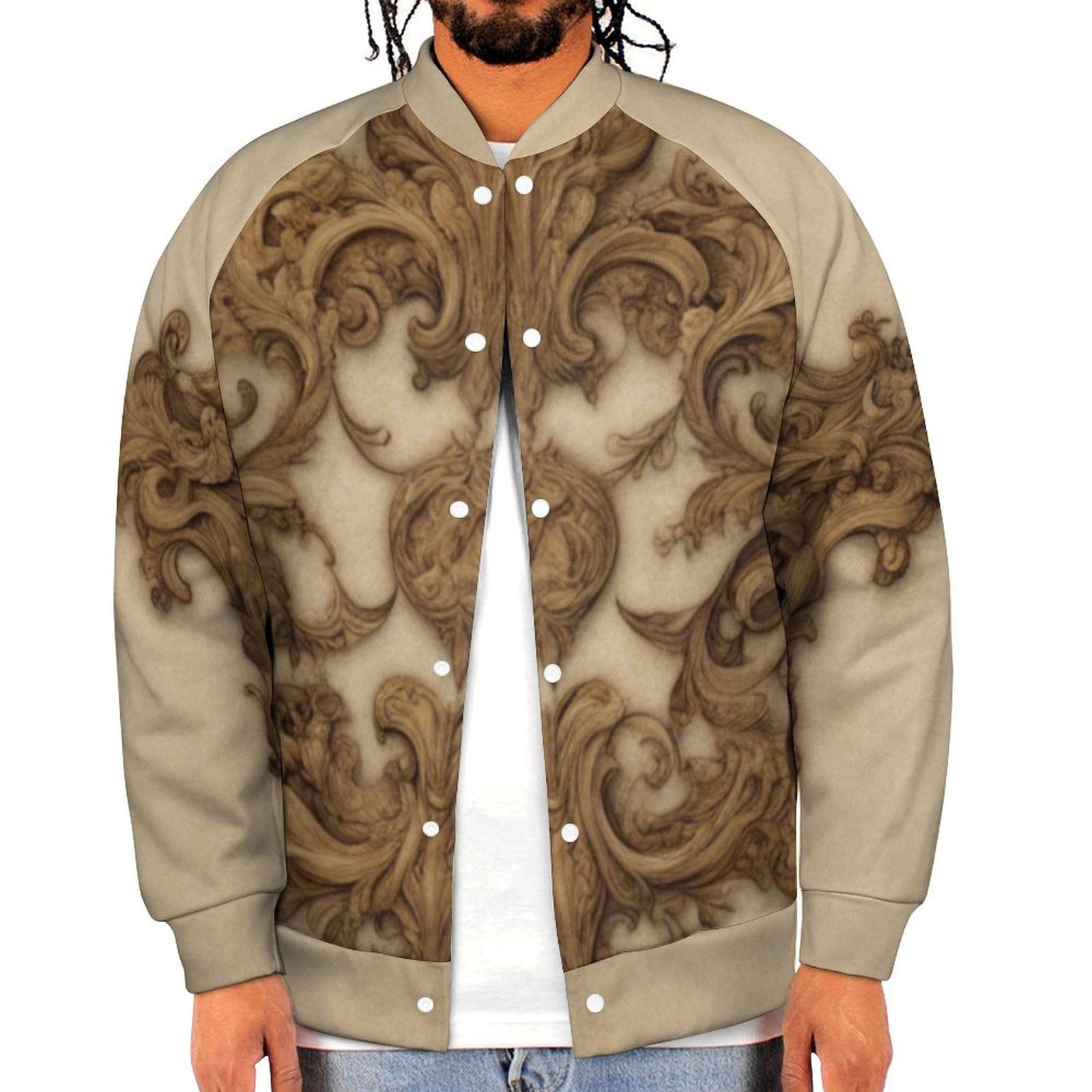 Men's Varsity Jacket Racer Jacket Oversized Baseball Bomber Jackets ...