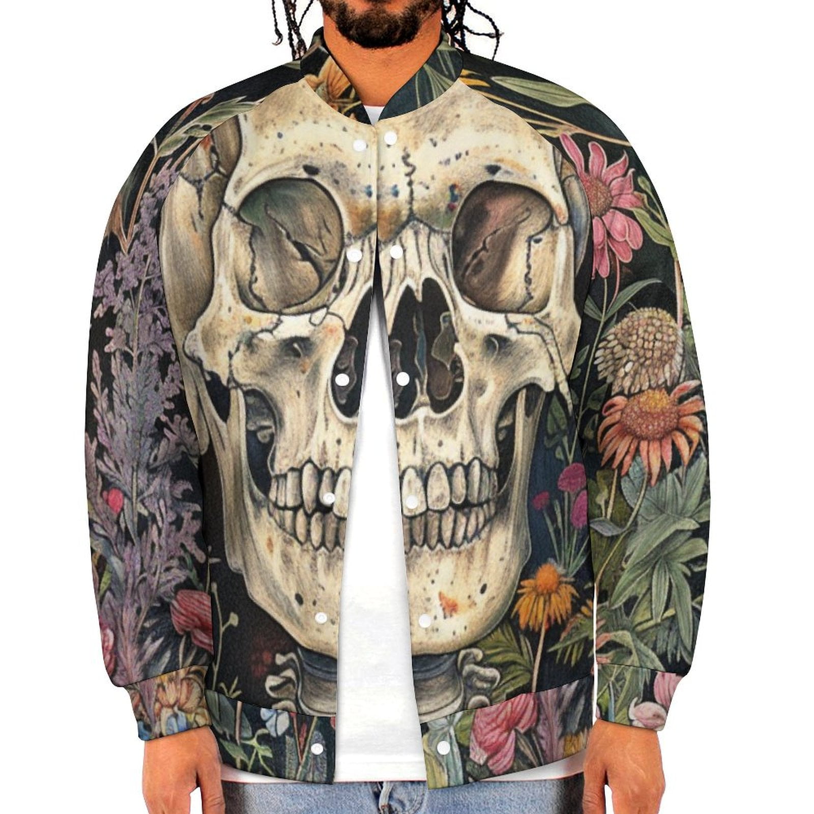 Men's Varsity Jacket Racer Jacket Oversized Baseball Bomber Jackets ...