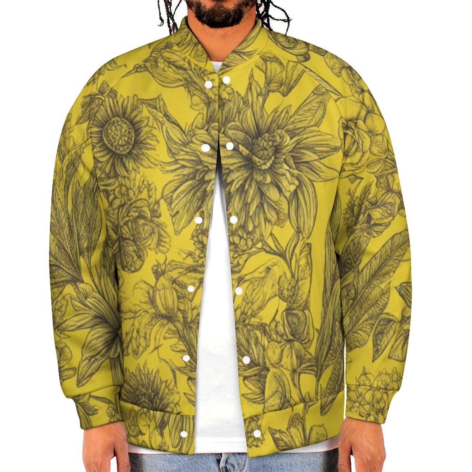 Men's Varsity Jacket Racer Jacket Oversized Baseball Bomber Jackets ...