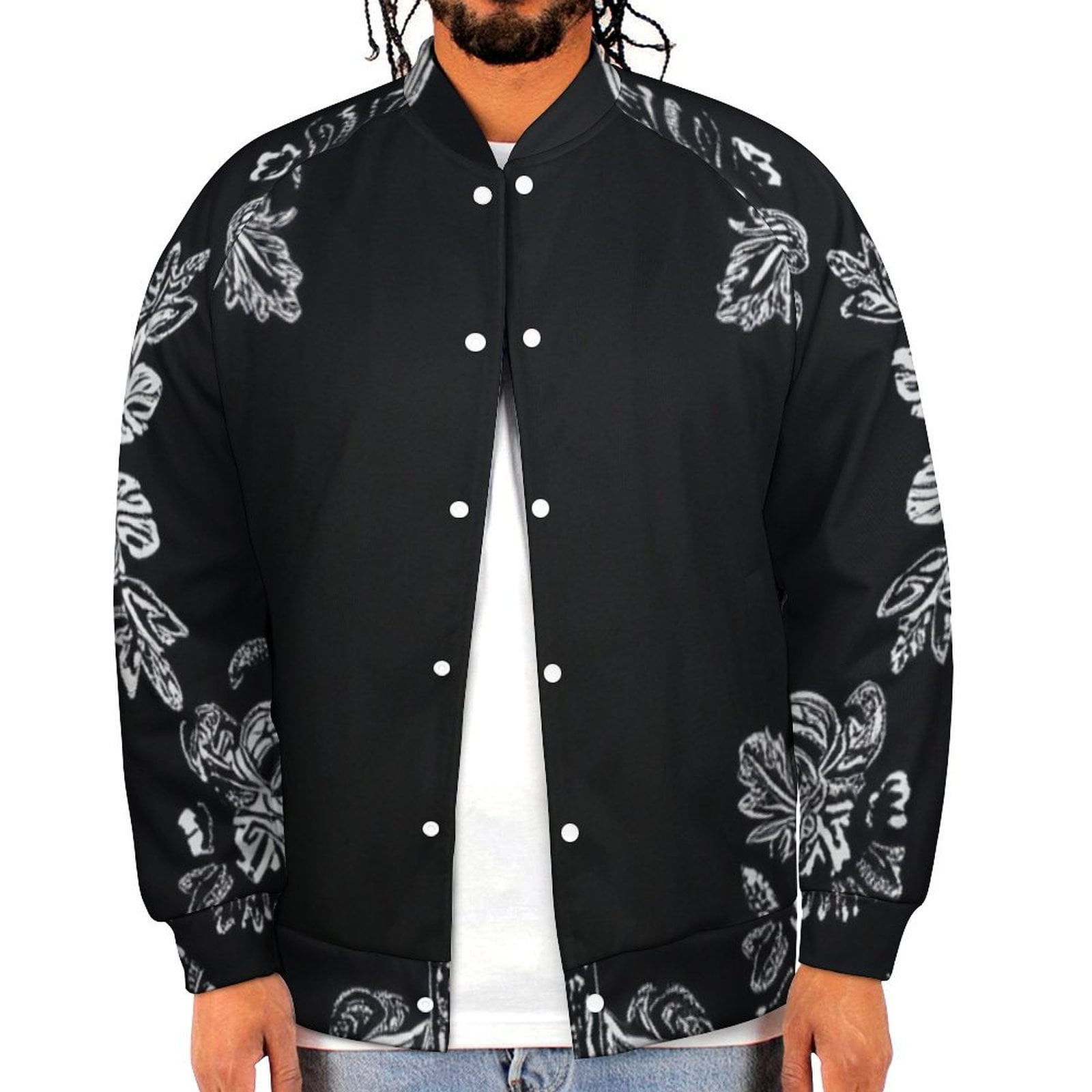 Men's Varsity Jacket Racer Jacket Oversized Baseball Bomber Jackets ...