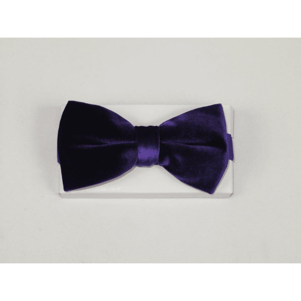 Men's Velvet Bow Tie by J.Valintin Collection #92487 Purple Velvet ...