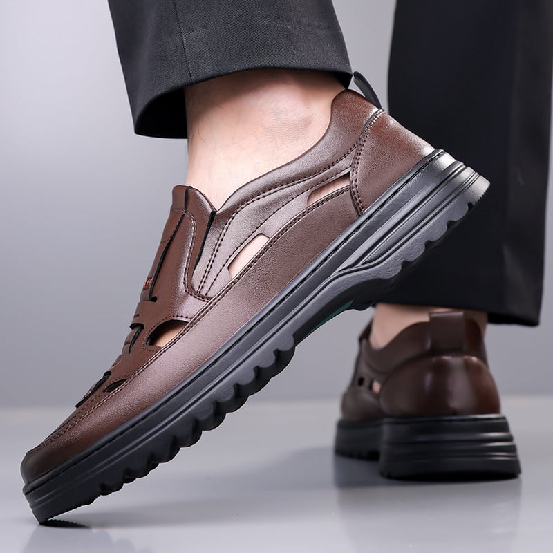 Men's Versatile Walking Shoes - Breathable Cut-Out Design Combined with ...