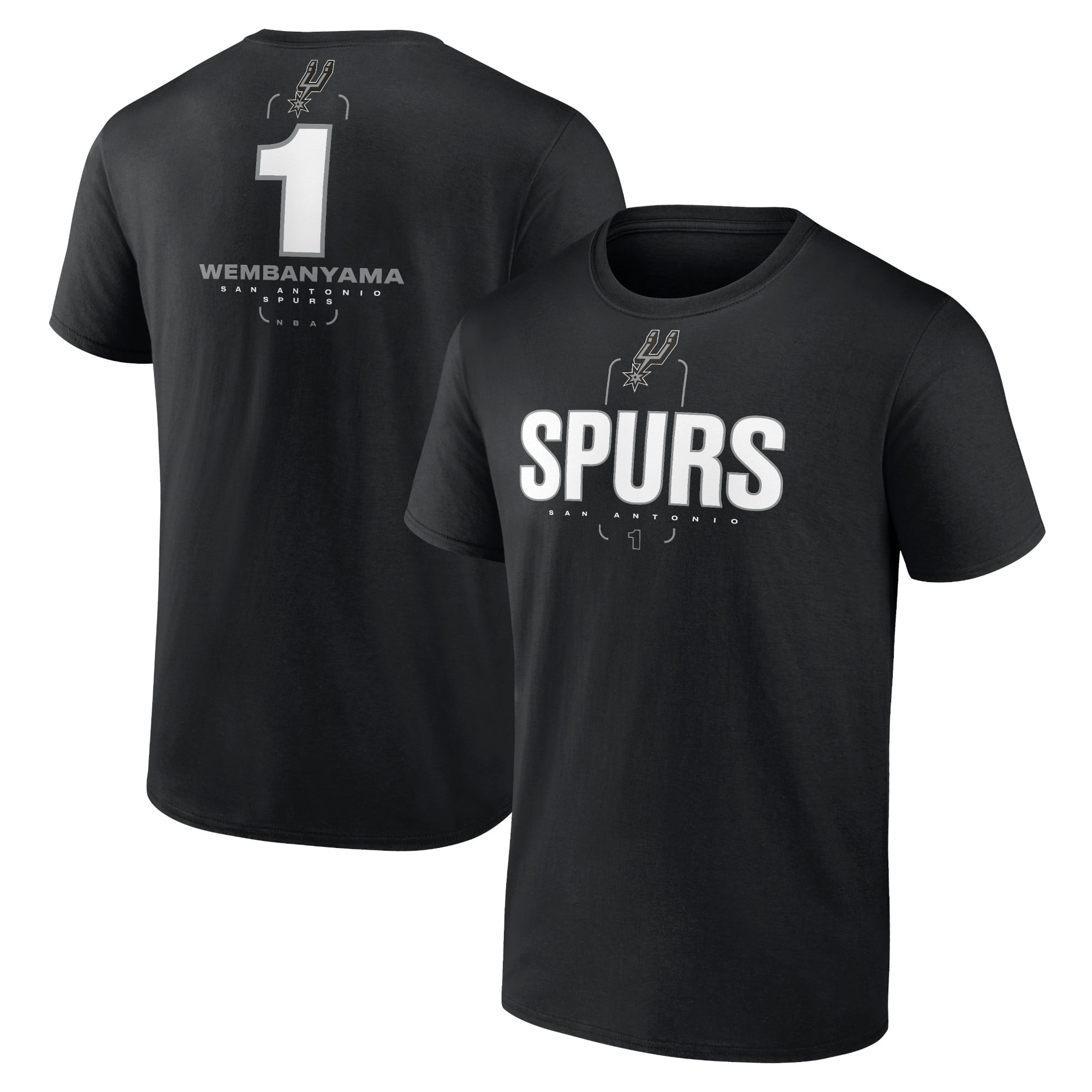 Men's Victor Wembanyama Black San Antonio Spurs Behind The Back Name ...