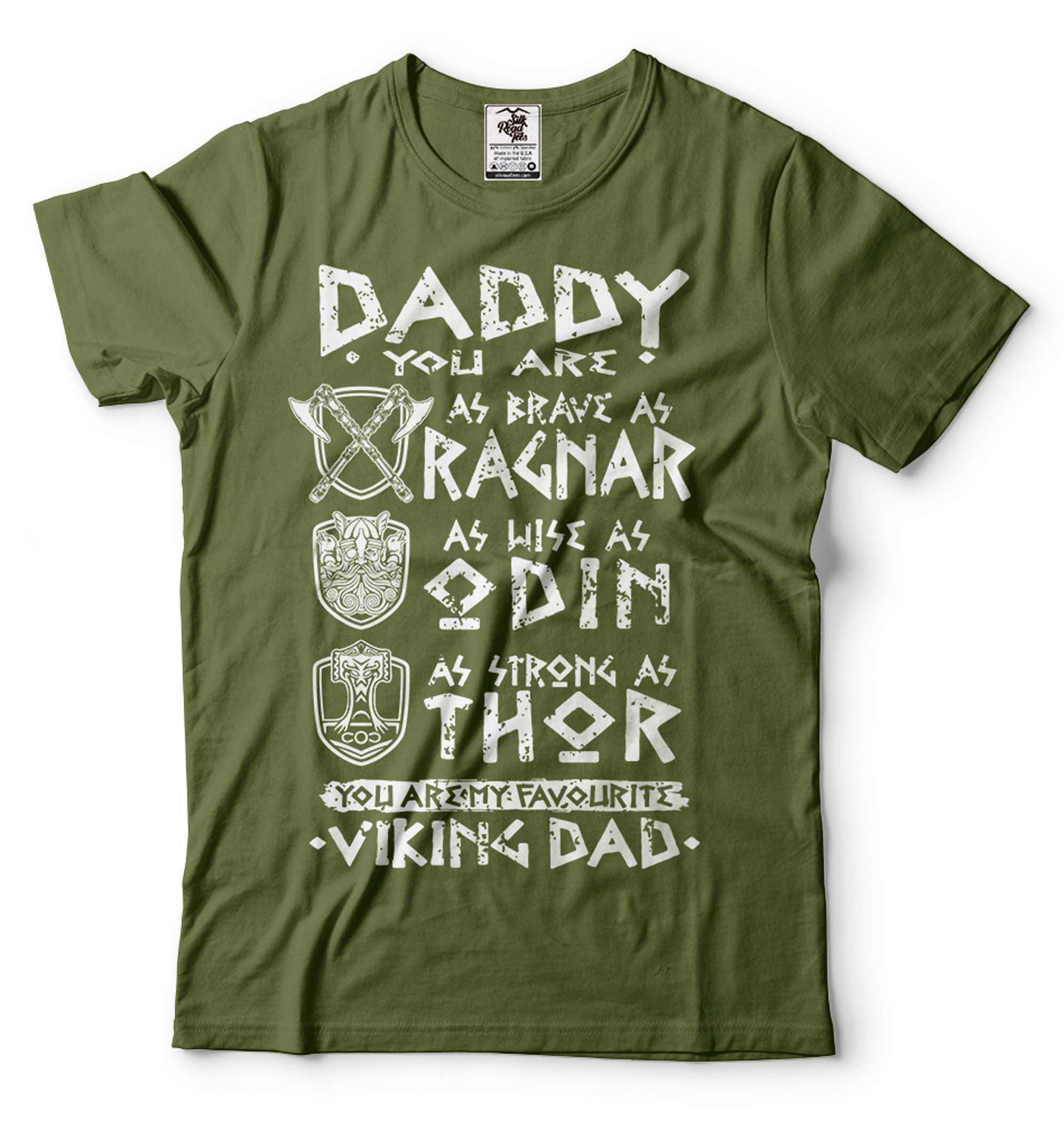 Men's Viking T-Shirt Viking Dad T-Shirt Father's Day Viking Tee Ragnar ...