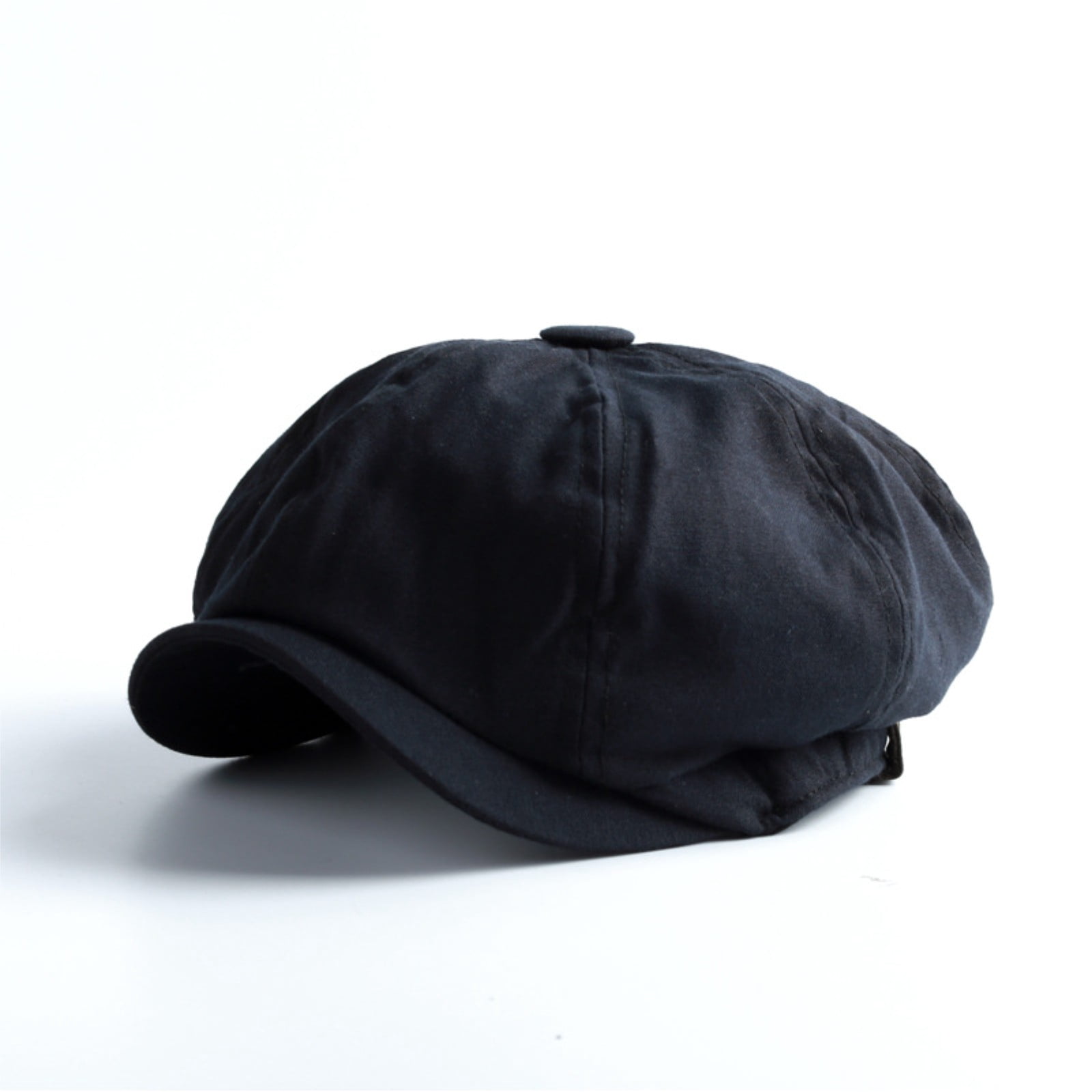 Men's Vintage British Style Octagon Newsboy Cap, Classic Peaked Brim ...