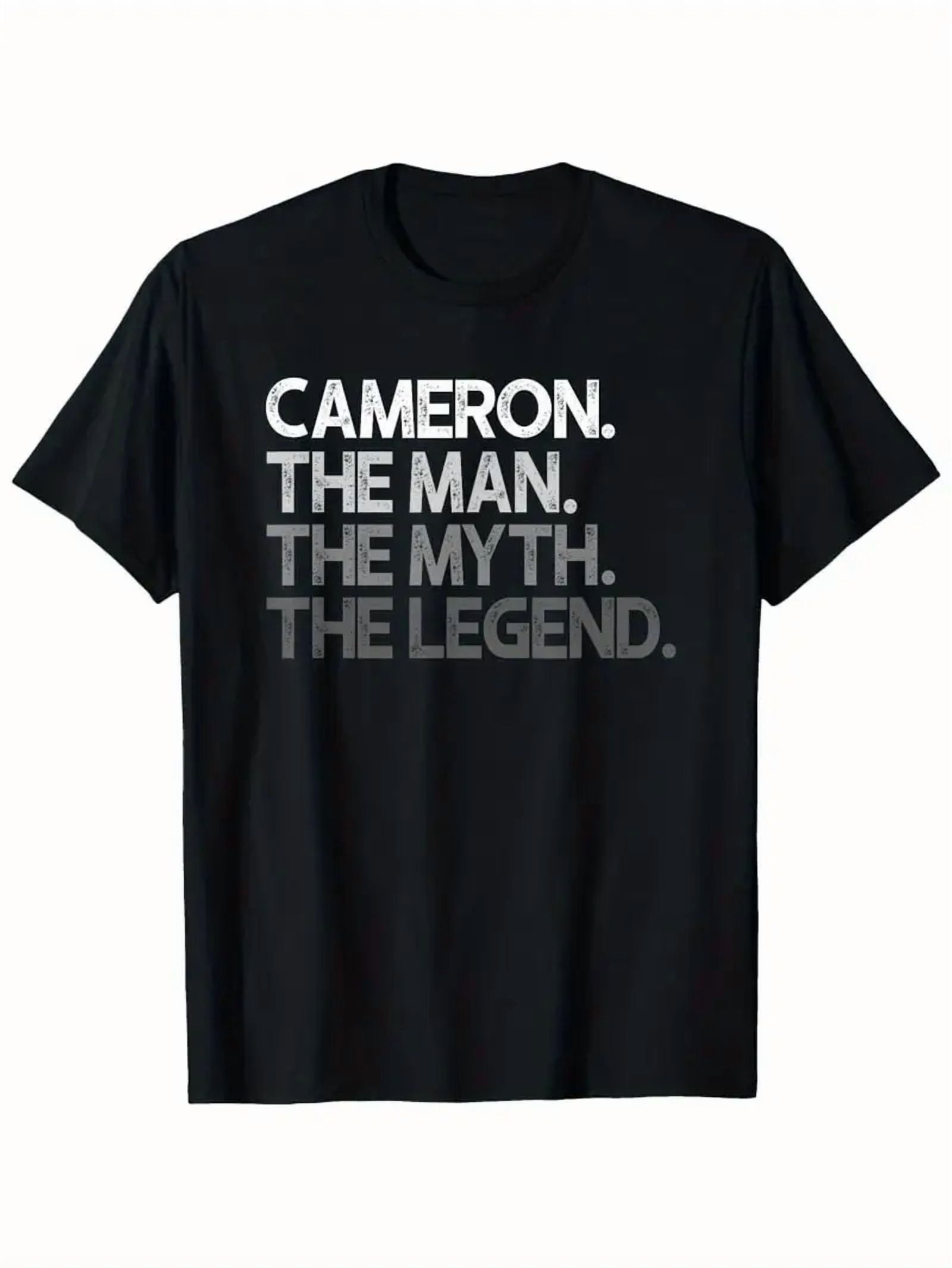 Men's Vintage Cameron Gift The for Man Myth T-Shirt - Black Tee with ...