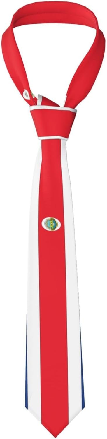 Men's Vintage Mexican Flag Neck Tie Formal Classic Tie Vintage Costa ...