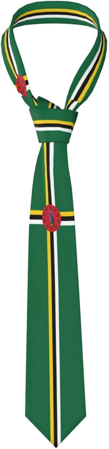 Men's Vintage Mexican Flag Neck Tie Formal Classic Tie Vintage Dominica ...