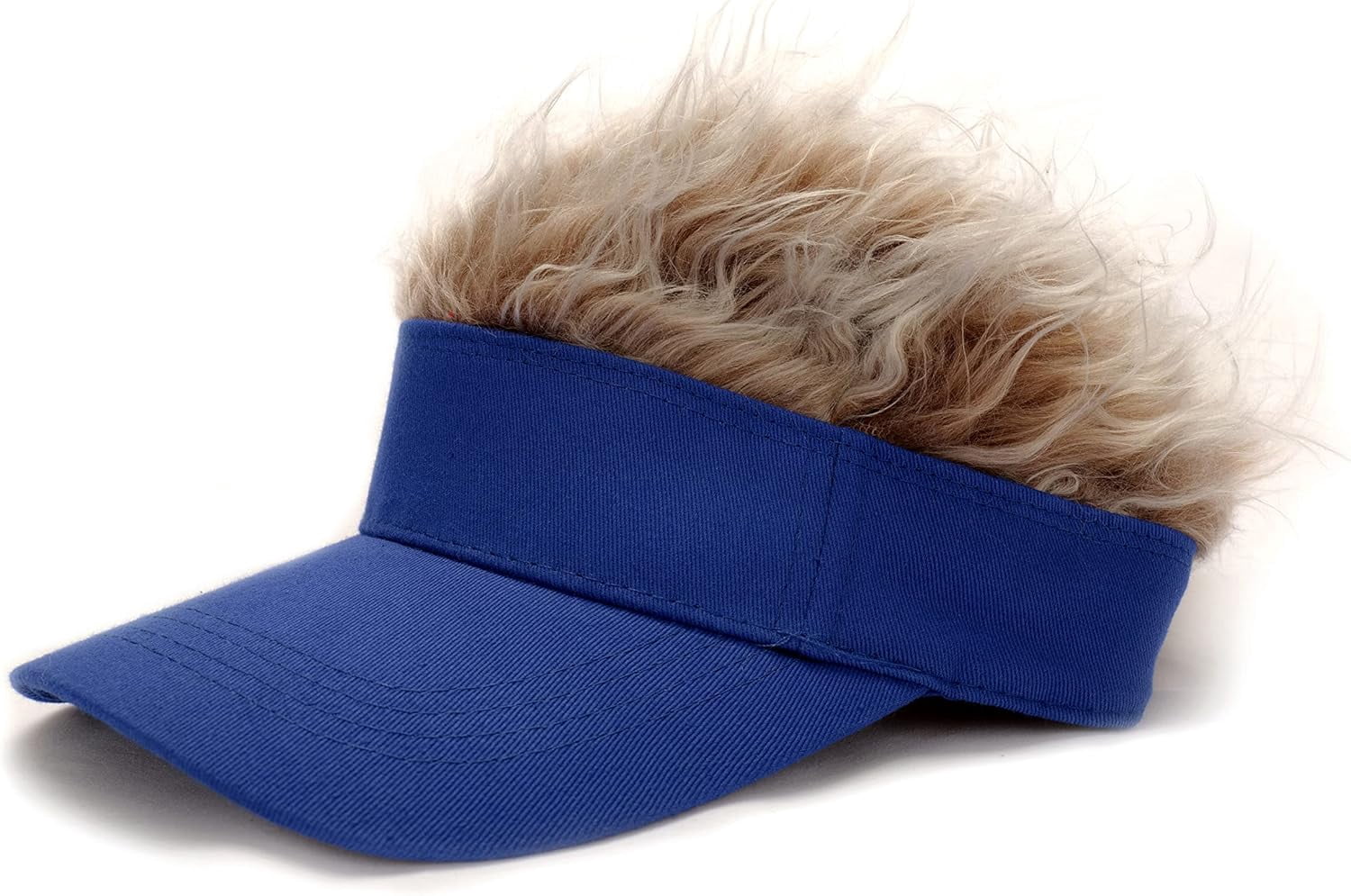 Men's Visor with Hair Fake Hairs Visor Hat with Hair for Men Funny ...