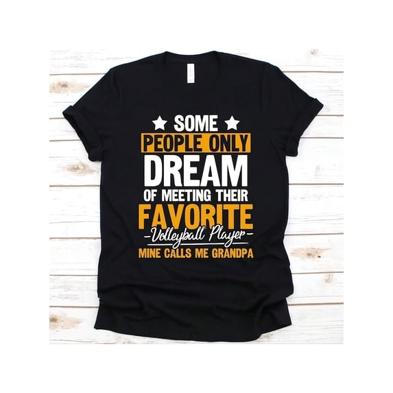 Men's Volleyball Grandpa T-Shirt - Favorite Player Calls Me Grandpa ...