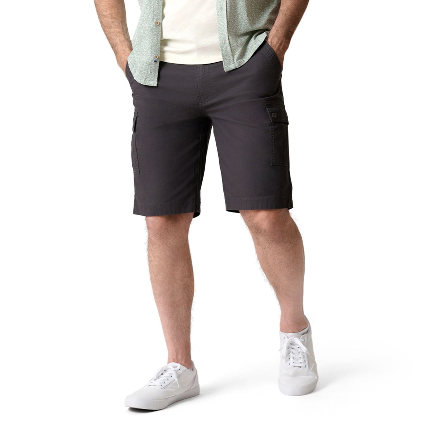 Men's WEARFIRST Day Hiker 11" Micro Rip Cargo Shorts Color: Pepper Size ...