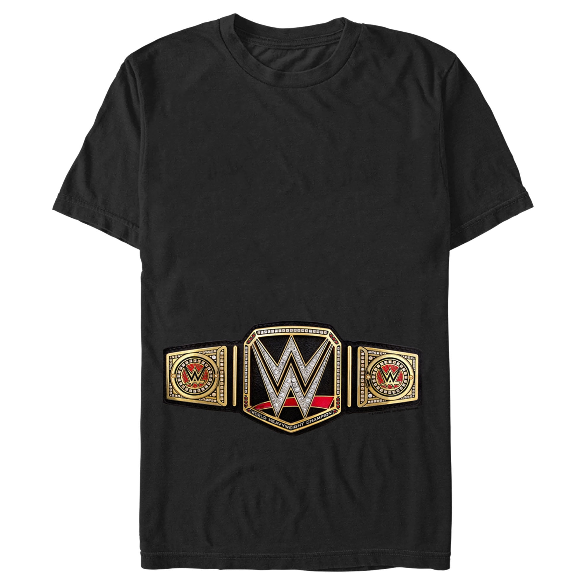 Men's WWE Championship Belt Graphic Tee Black Large - Walmart.com