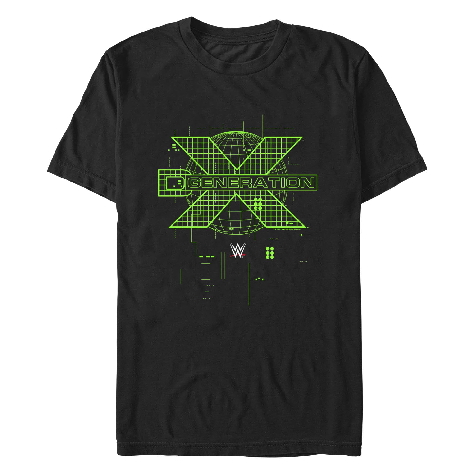 Men's WWE DX Generation Green Logo Graphic T-Shirt - Walmart.com