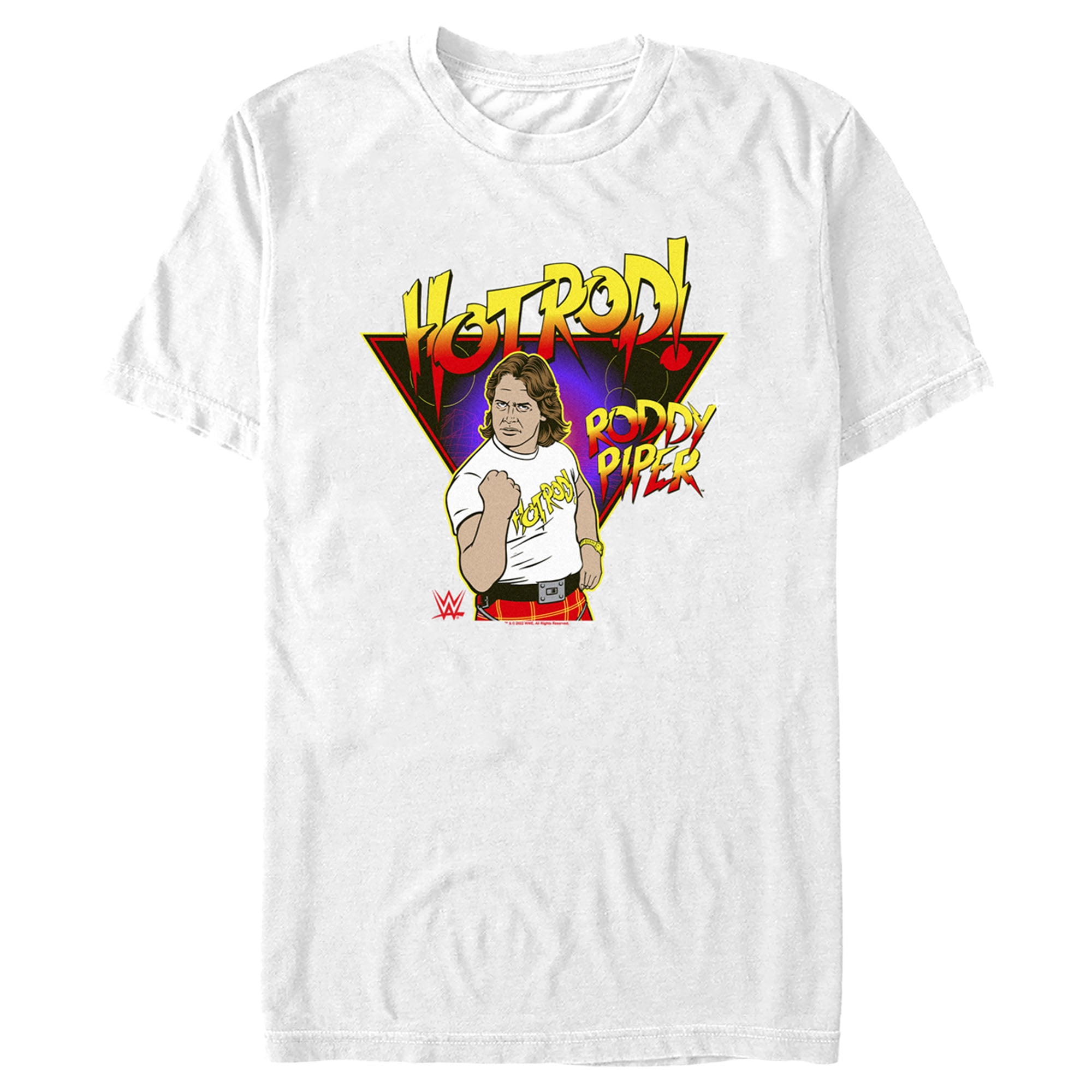 Men's WWE Hot Rod Roddy Piper Graphic Tee White Medium - Walmart.com