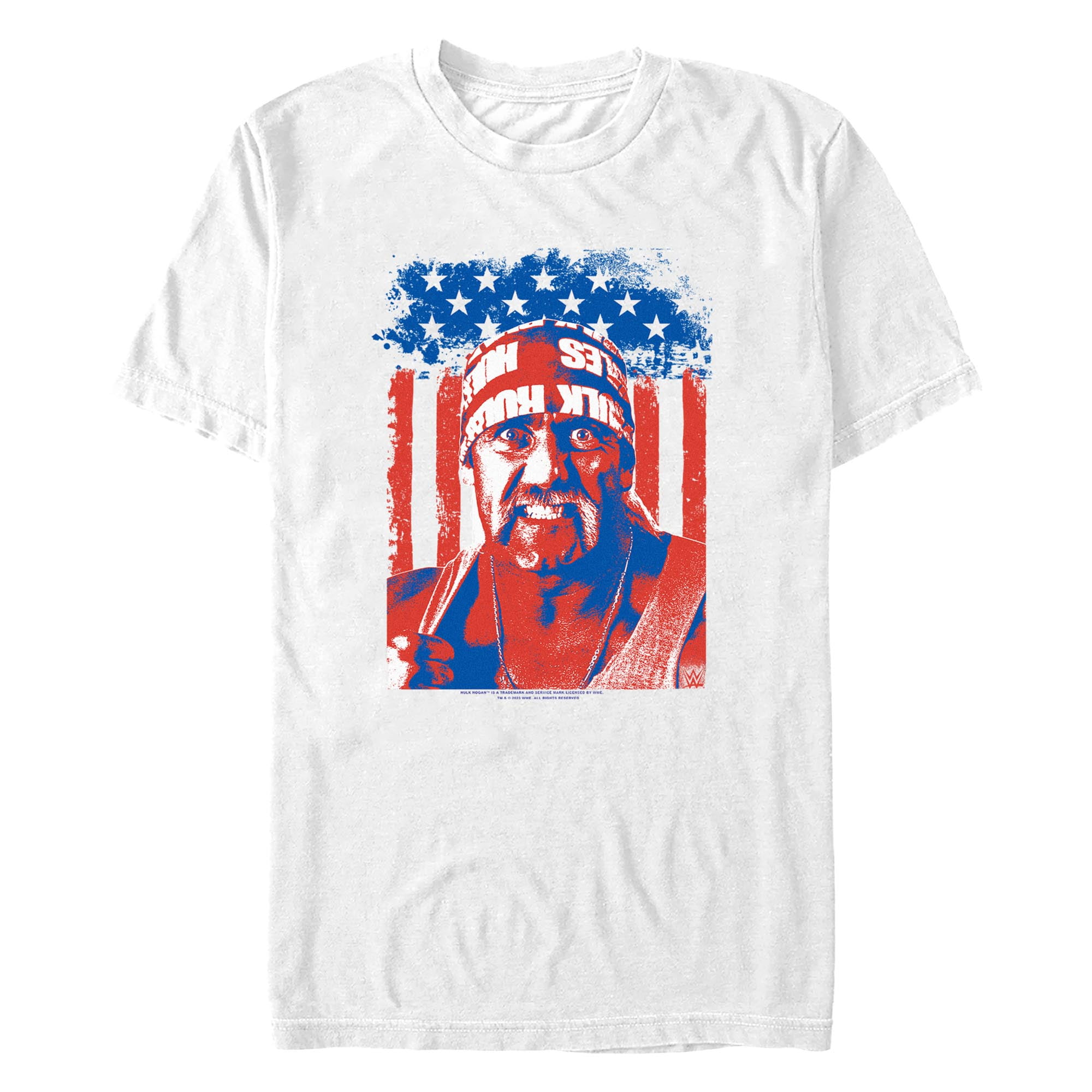 Men's WWE Hulk Logan Patriotic Flag Graphic T-Shirt - Walmart.com