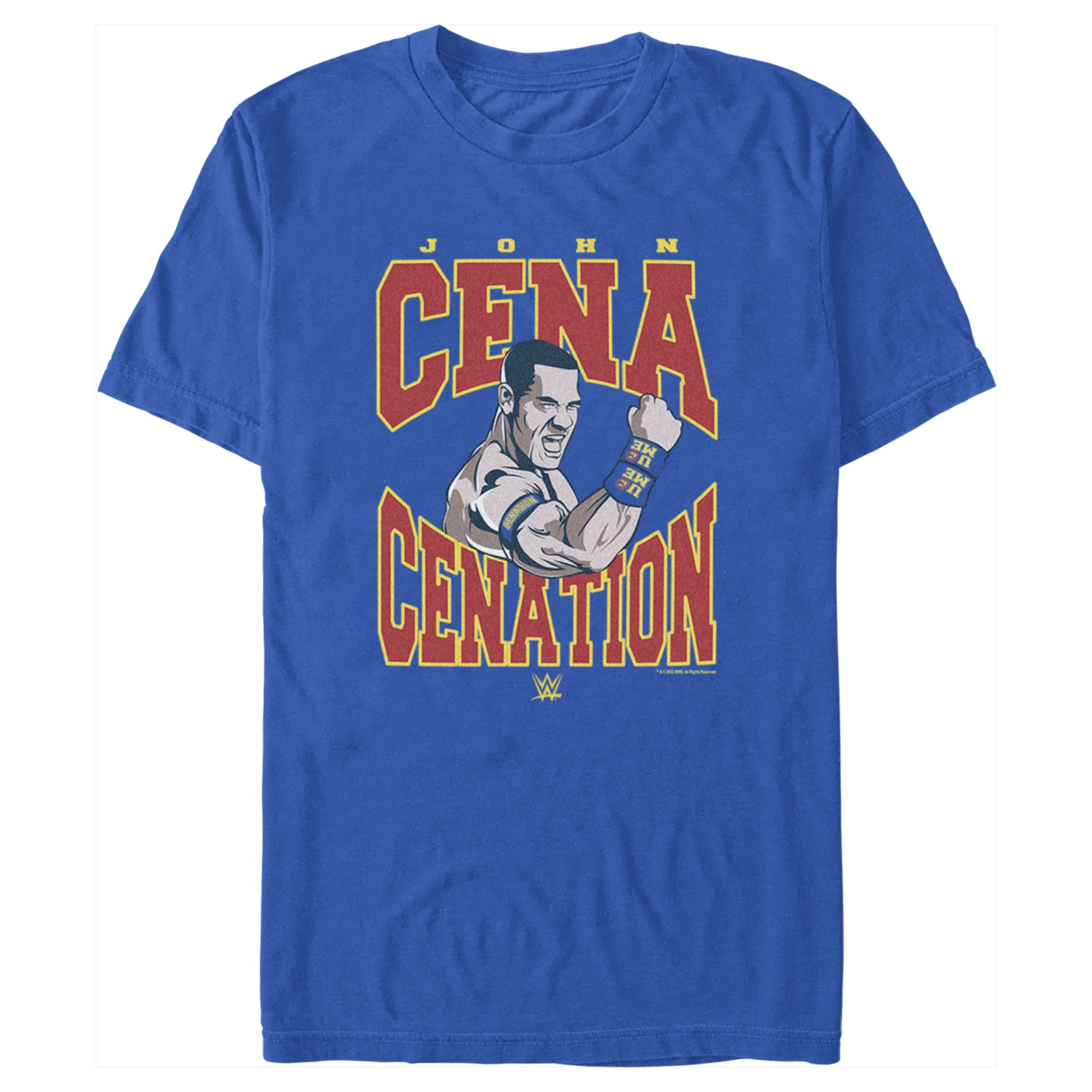 Men's WWE John Cena Cenation Animated Graphic Tee Royal Blue Medium ...