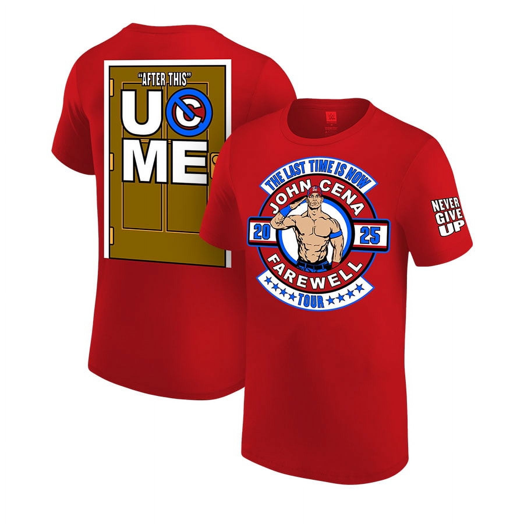 Customer reviews for Men's WWE Red John Cena Farewell Tour T-Shirt ...