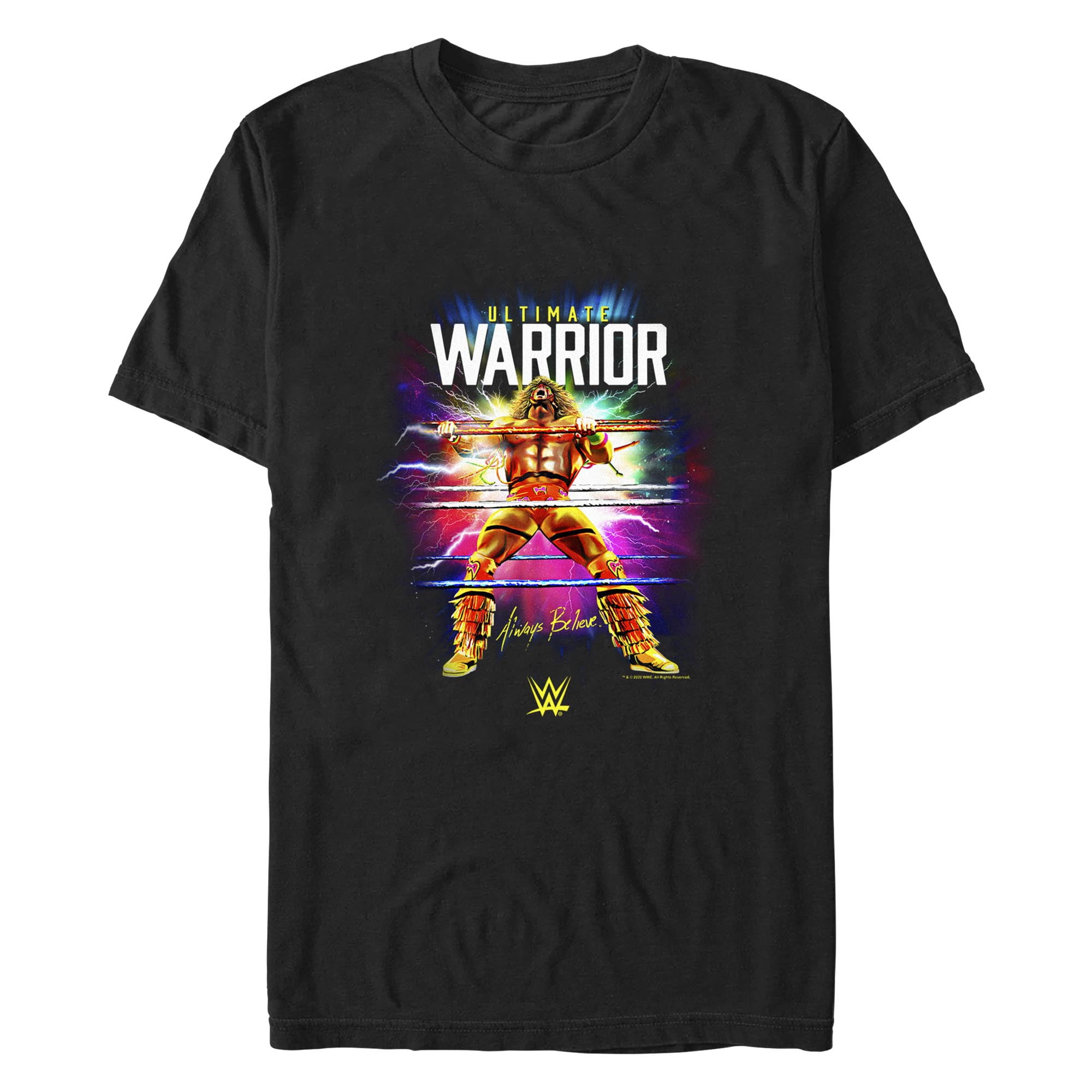 Men's WWE Ultimate Warrior Always Believe Electric Ropes Graphic Tee ...