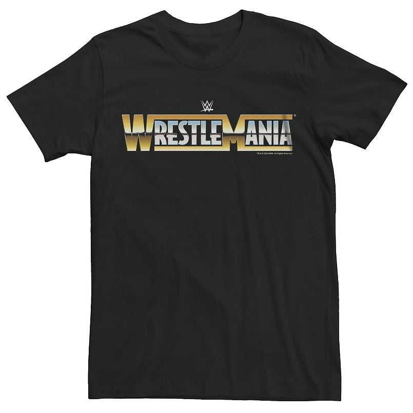 Men's WWE Wrestlemania Simple Logo Graphic Tee - Walmart.com