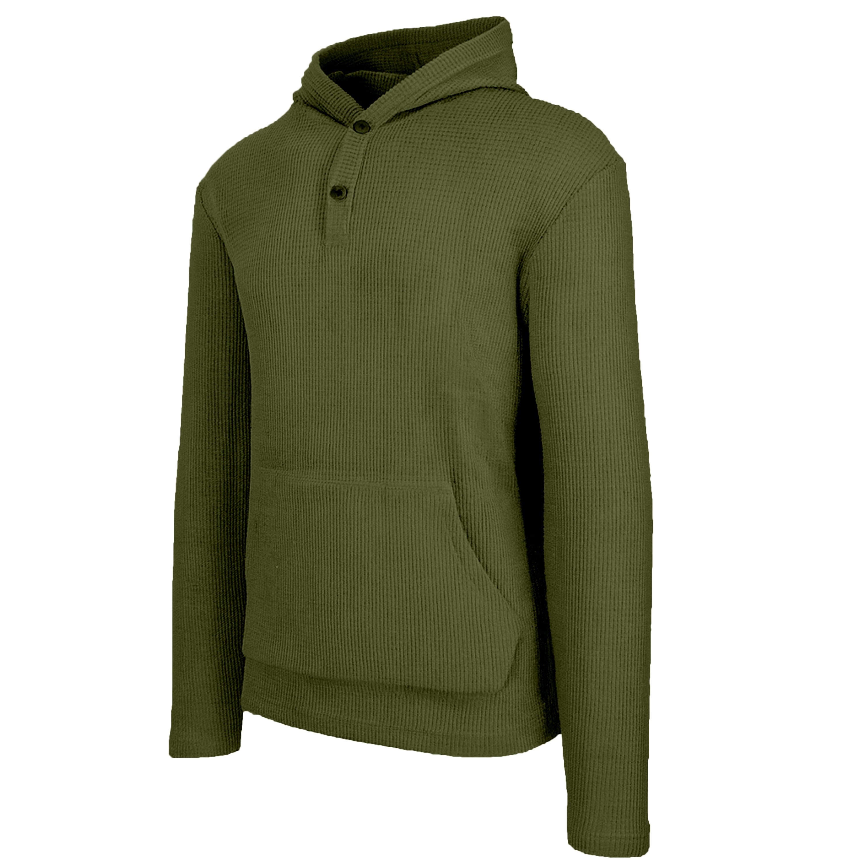 Men's Waffle Knit Thermal Pullover Hoodie (S-3XL) - Walmart.com