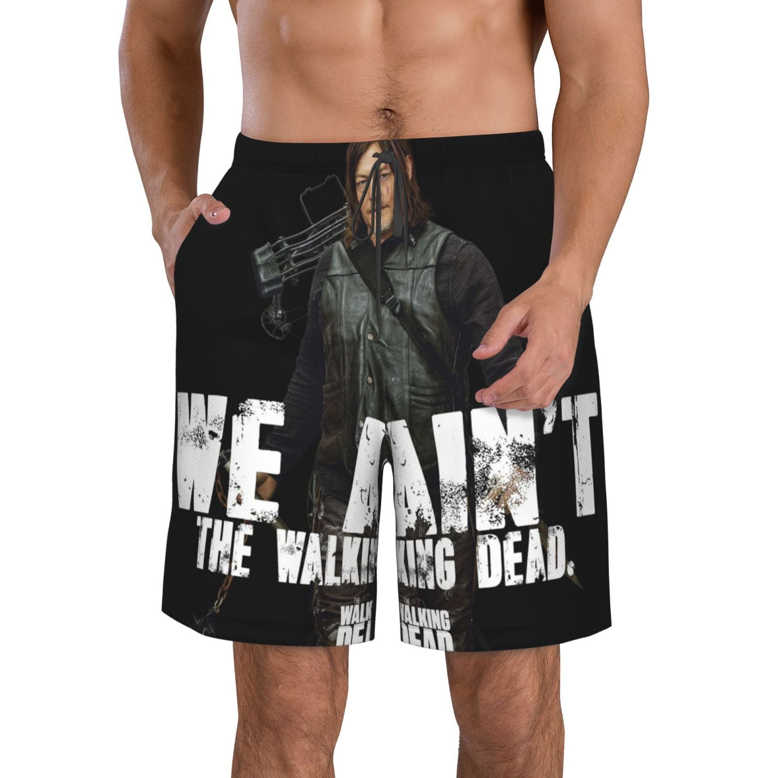 Men's Walking Dead Beach Shorts Hot Summer Swim Trunks Sports Running ...