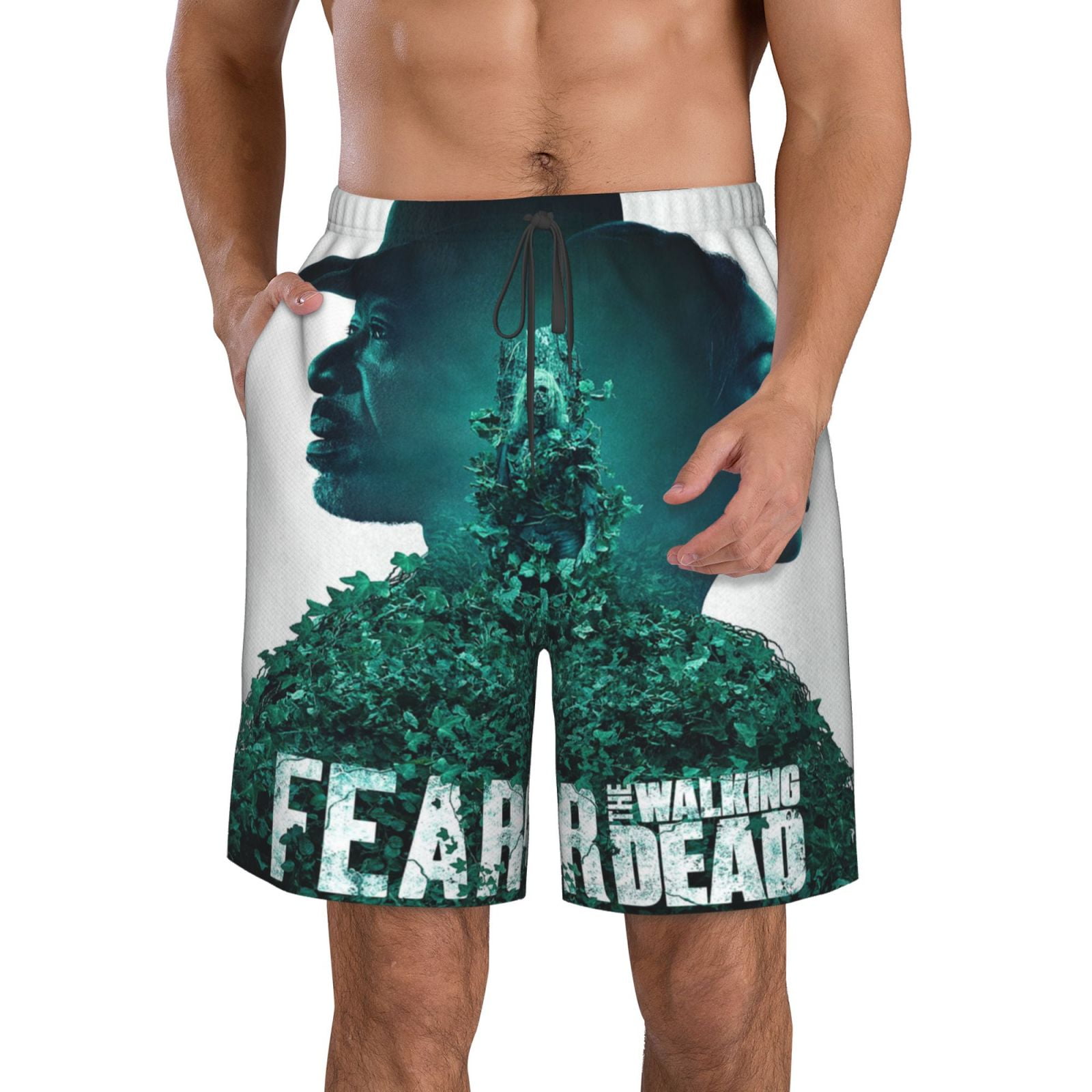 Men's Walking Dead Beach Shorts Hot Summer Swim Trunks Sports Running ...