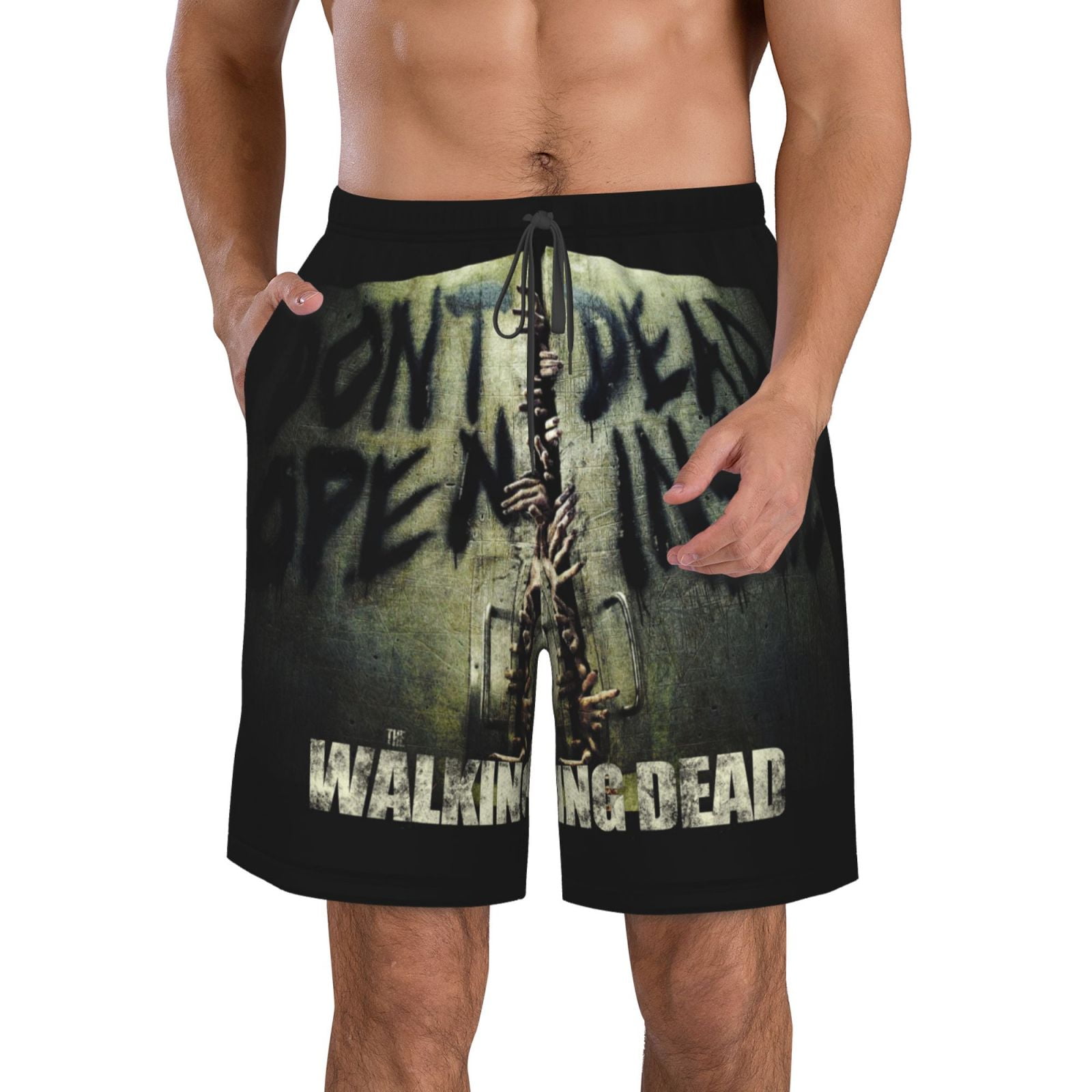 Men's Walking Dead Beach Shorts Hot Summer Swim Trunks Sports Running ...