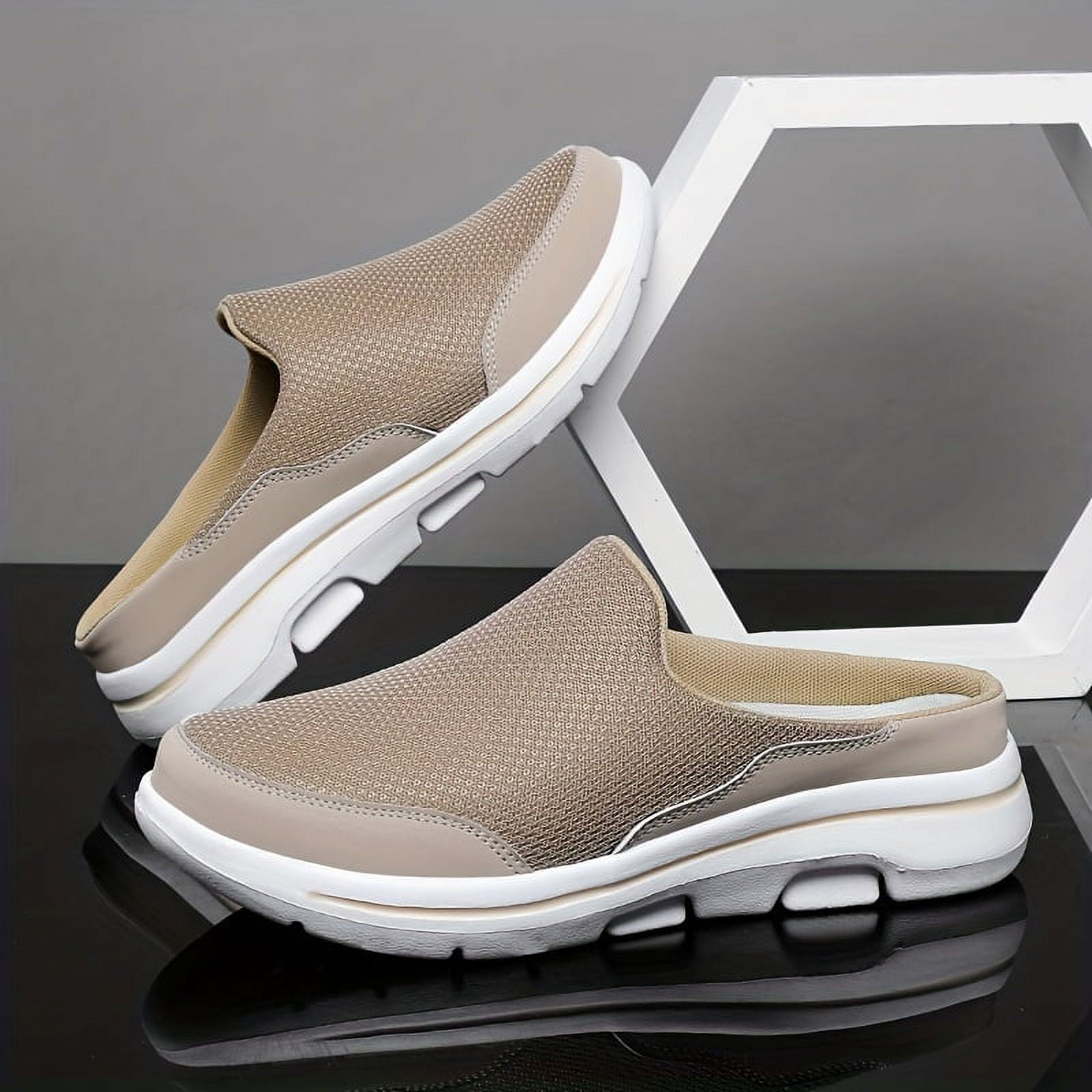 Men's Walking/Hiking/Camping Slip On Clogs, Comfortable Non-Slip ...