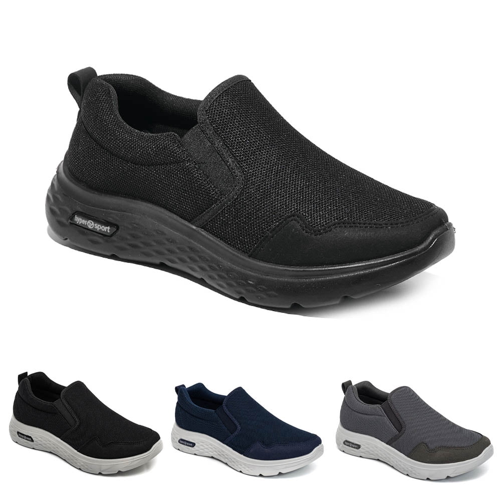 Men's Breathable Mesh Walking Shoes, Slip On Casual Loafer Sneakers ...