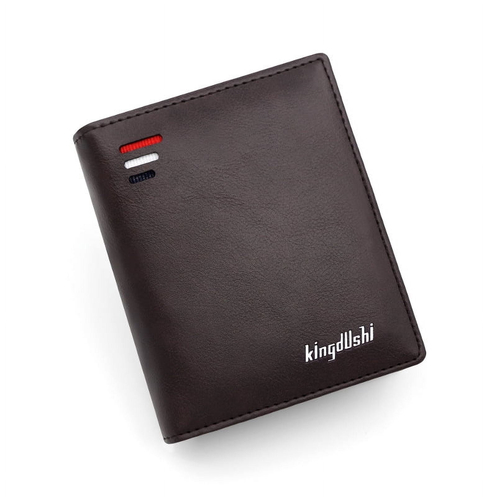 Men's Wallet Short Zipper Wallet Fashion Multi-Card-Slot Vertical Mini ...