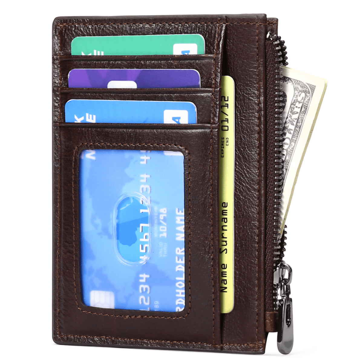 Rfid Blocking Card Wallet For Men - Pop Up Aluminum Case, 2-in-1 ...
