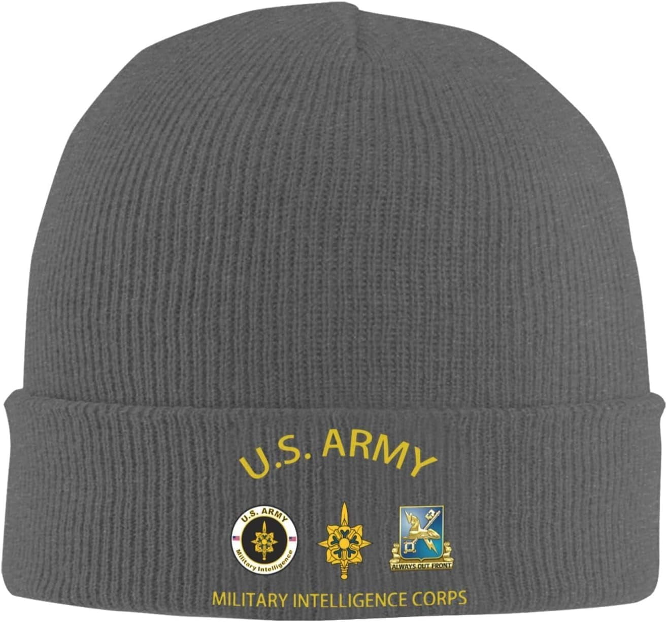 Men's Warm Winter Hats Us Army Military Intelligence Corps Veteran ...