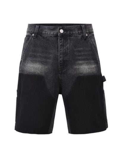 Men's Washed Cargo Denim Shorts - Walmart.com