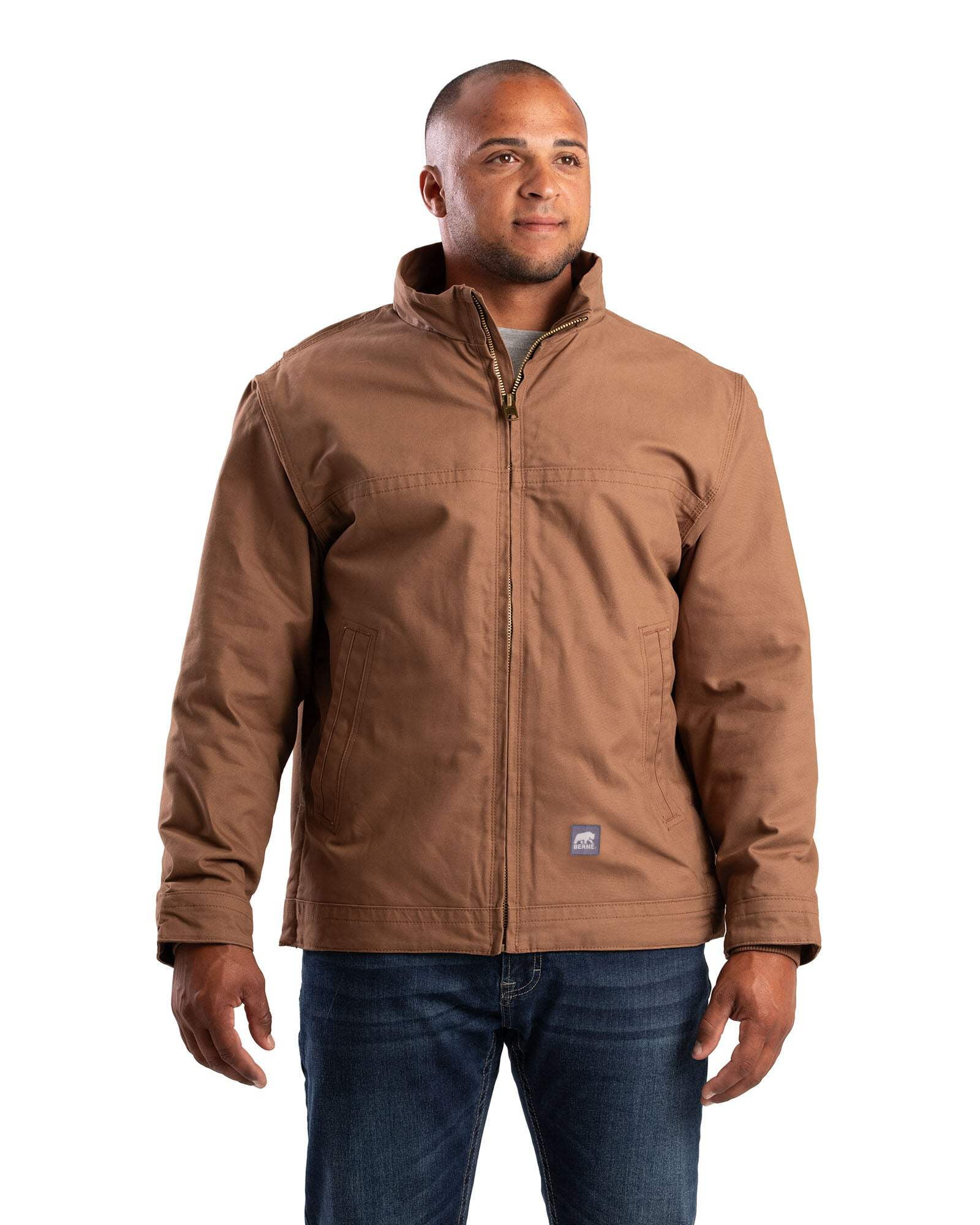 Men's Washed Duck Flannel-Lined Work Jacket - Walmart.com