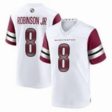 Men's Washington Robinson Jr 8 White Sports Player Game Stitched Name ...