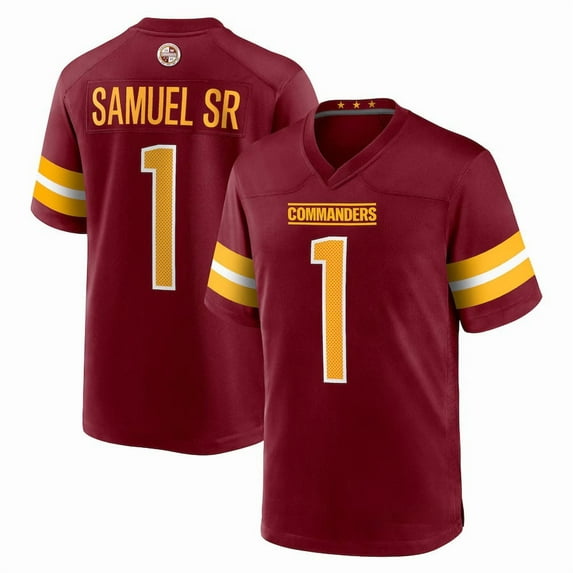 Men's Washington Samuel Sr 1 Red Sports Player Game Stitched Name ...