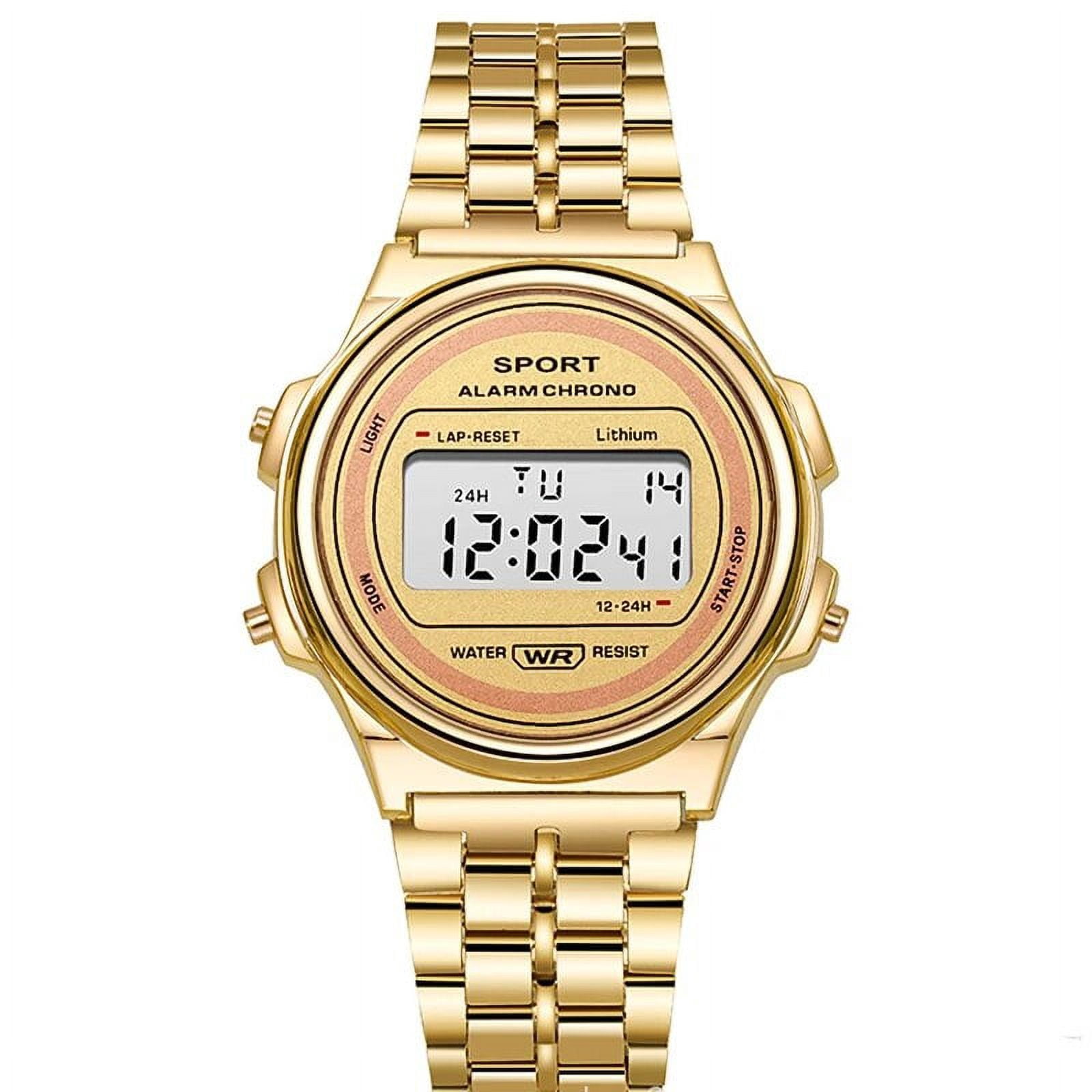 Men's Watch Classic F91 Stainless Steel Men Watches LED Digital Sport ...