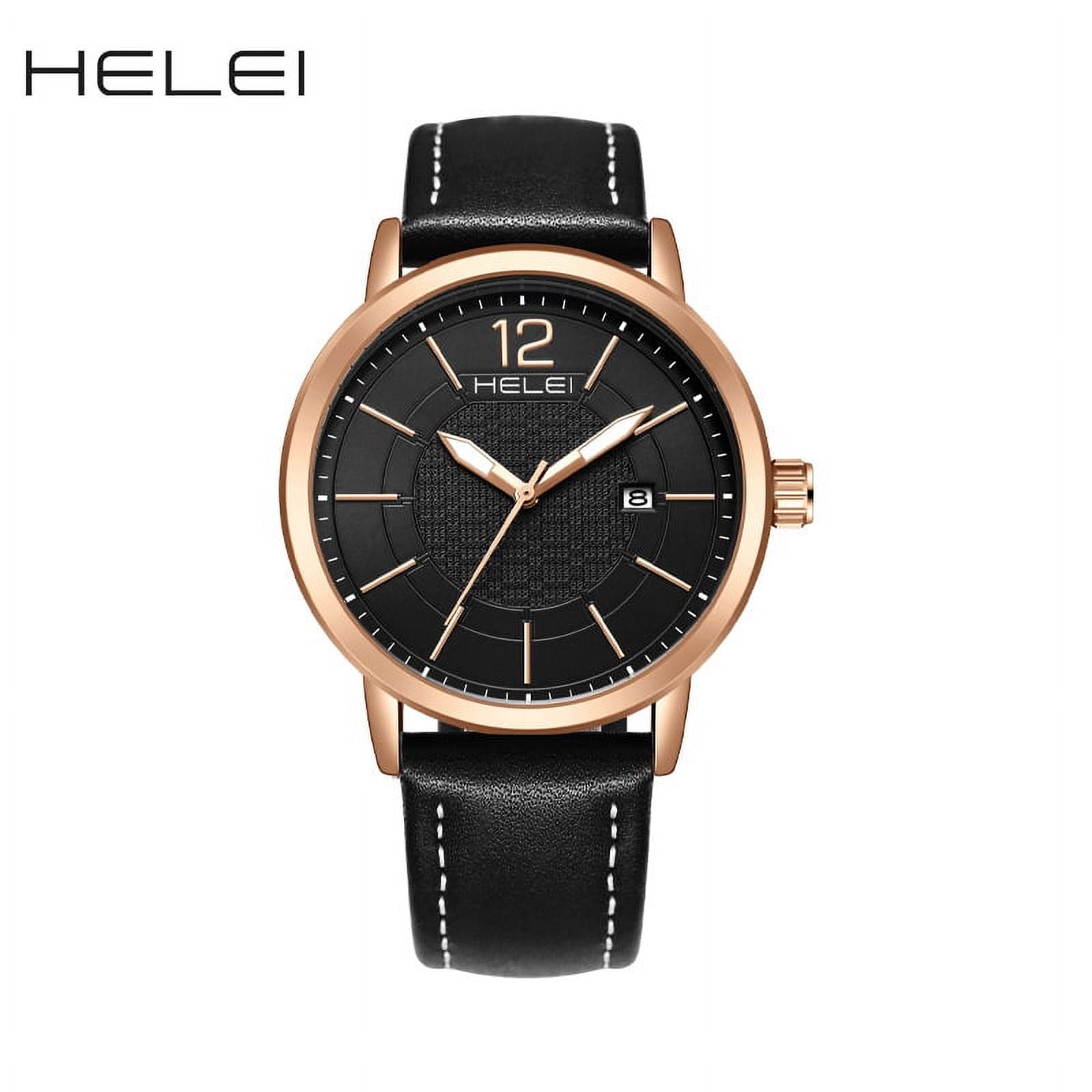 HELEI Men's Quartz Watch Waterproof Wristwatches 784228746282 - Walmart.com