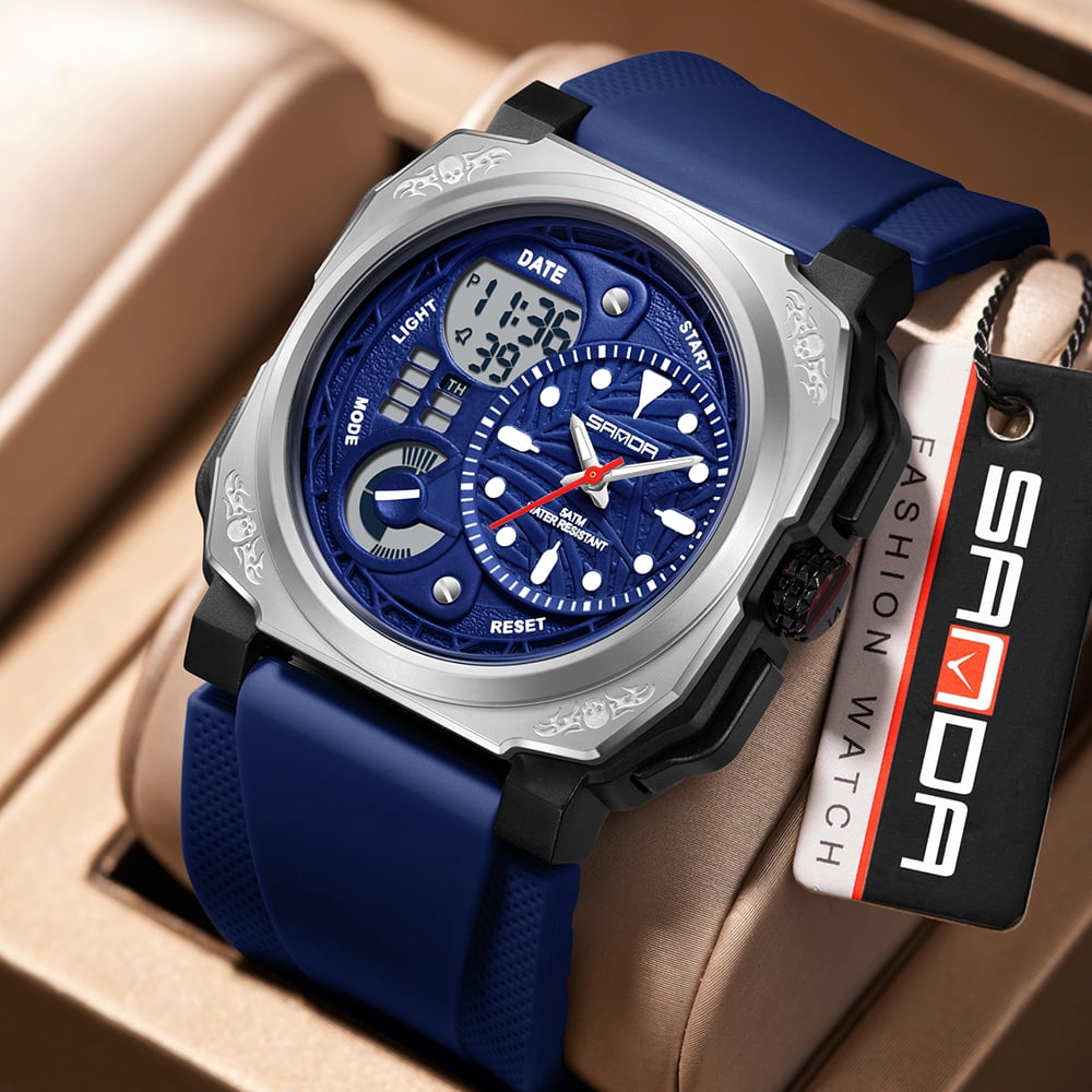 Men's Watch Waterproof Digital Sport Watch Military Digital Watches for ...