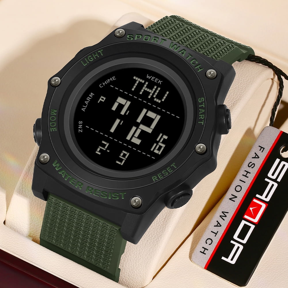 Men's Watch Waterproof Digital Sport Watch Military Digital Watches for ...